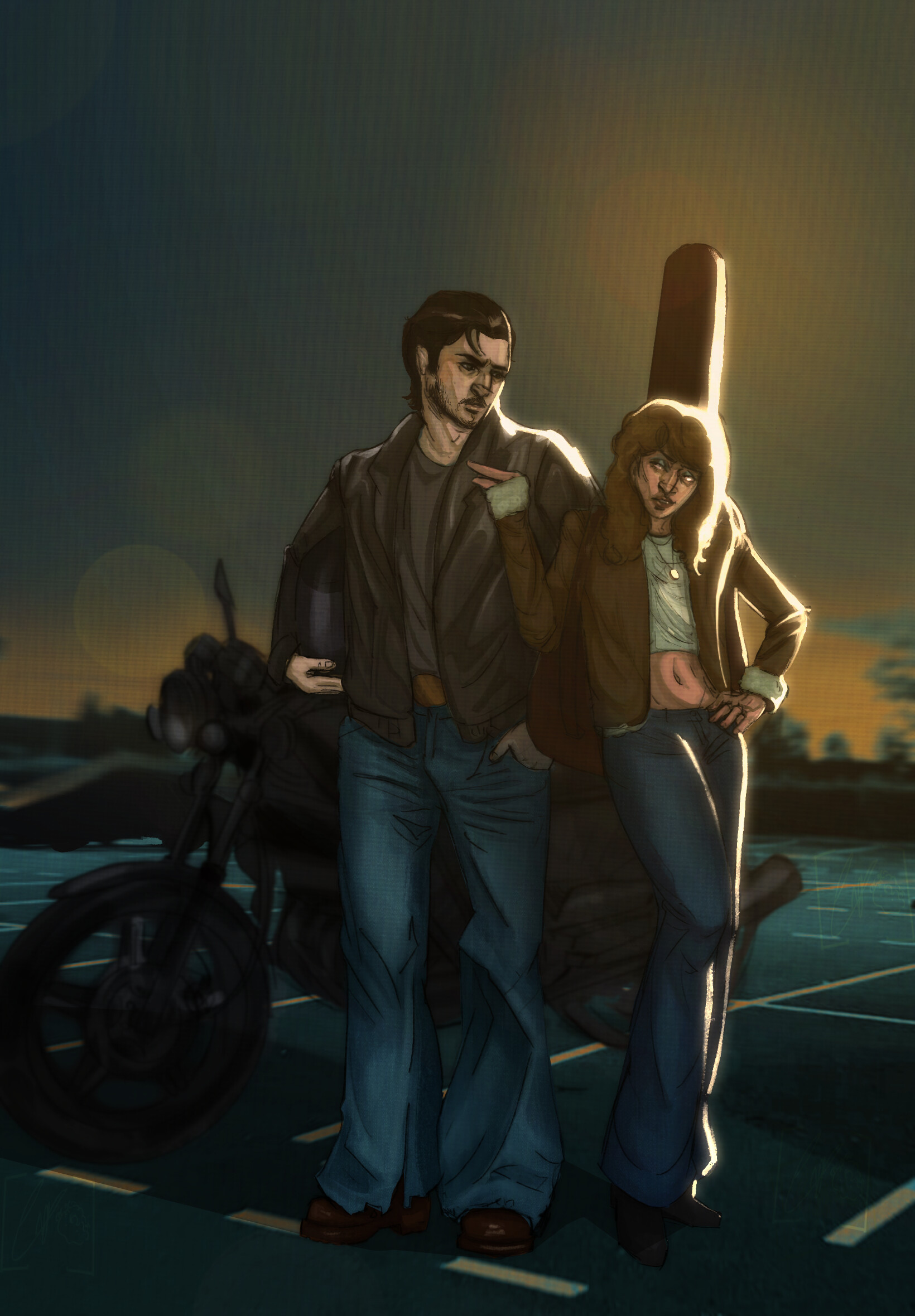 ArtStation - "Walk on Down"(2024) original character ilustration