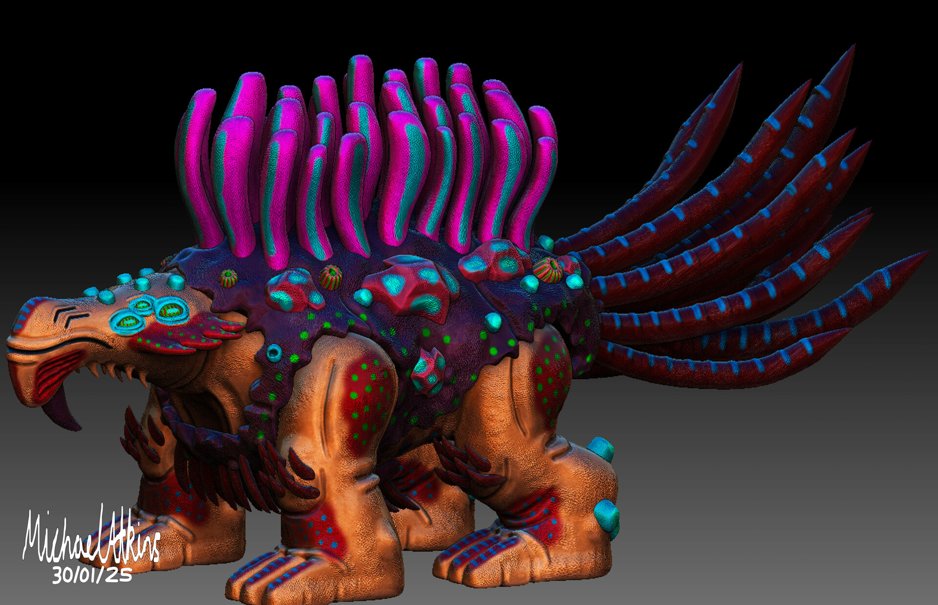 ArtStation - Michael Atkins 3D Terrain Alien