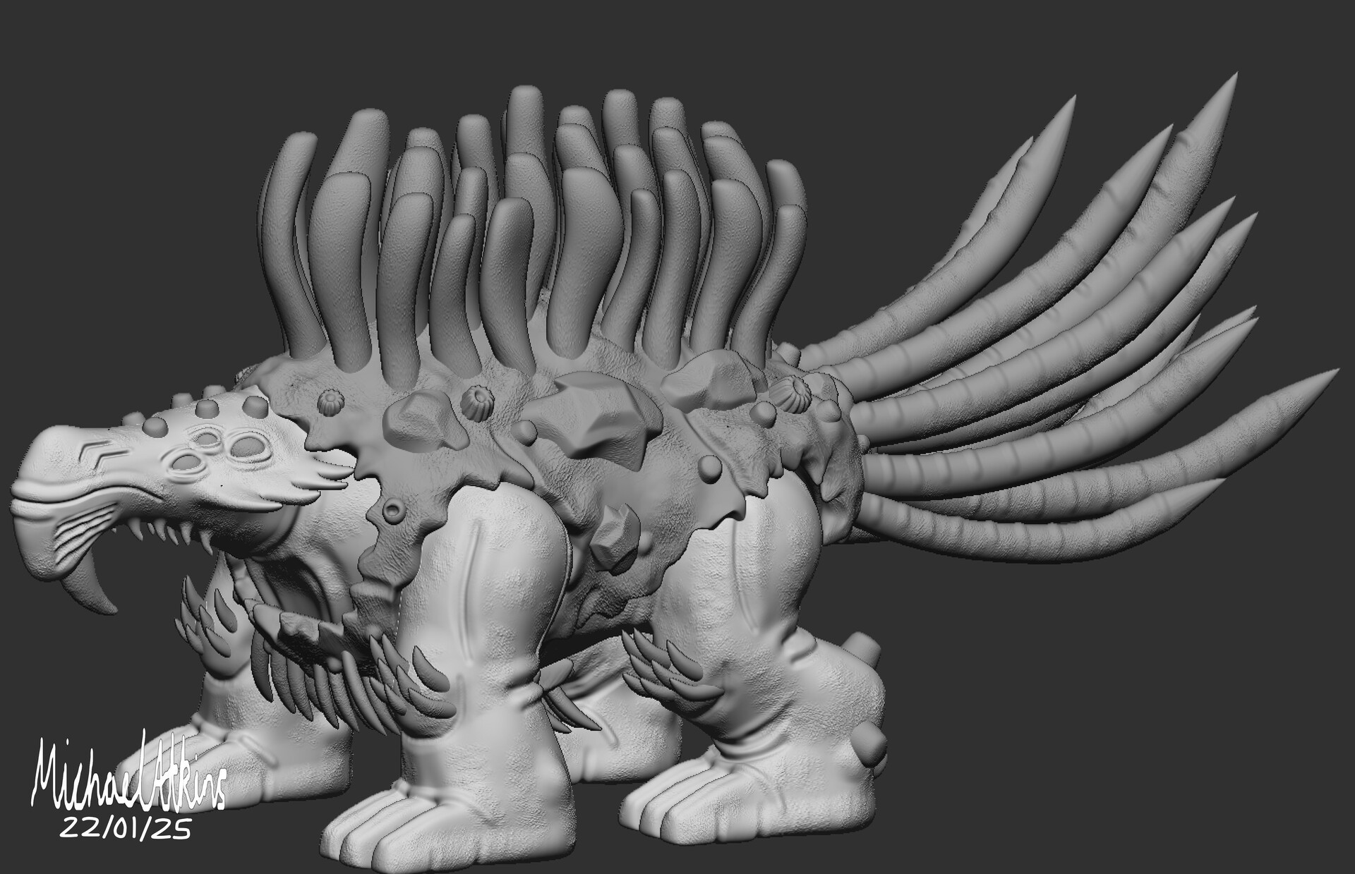 ArtStation - Michael Atkins 3D Terrain Alien