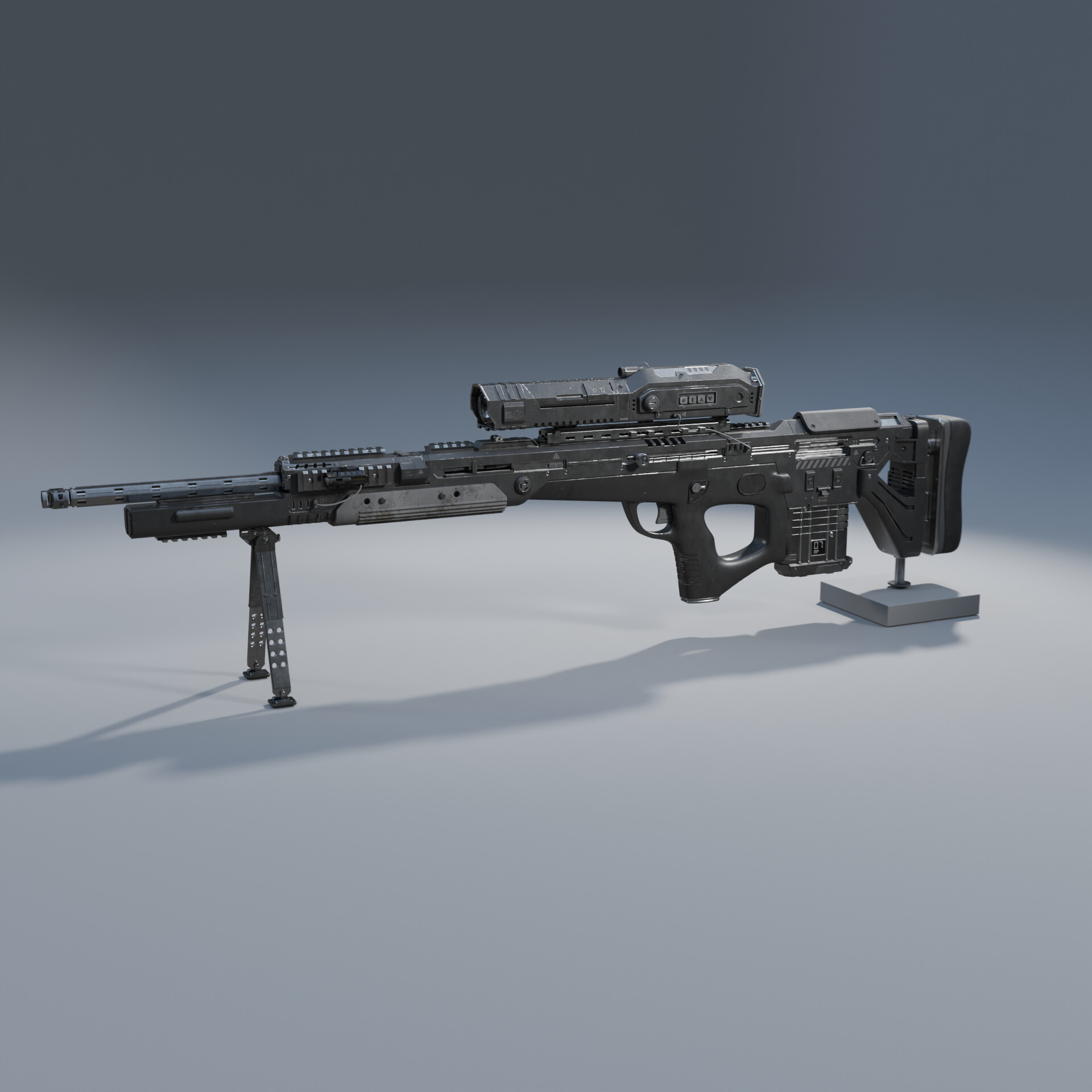 ArtStation - Advanced sniper rifle