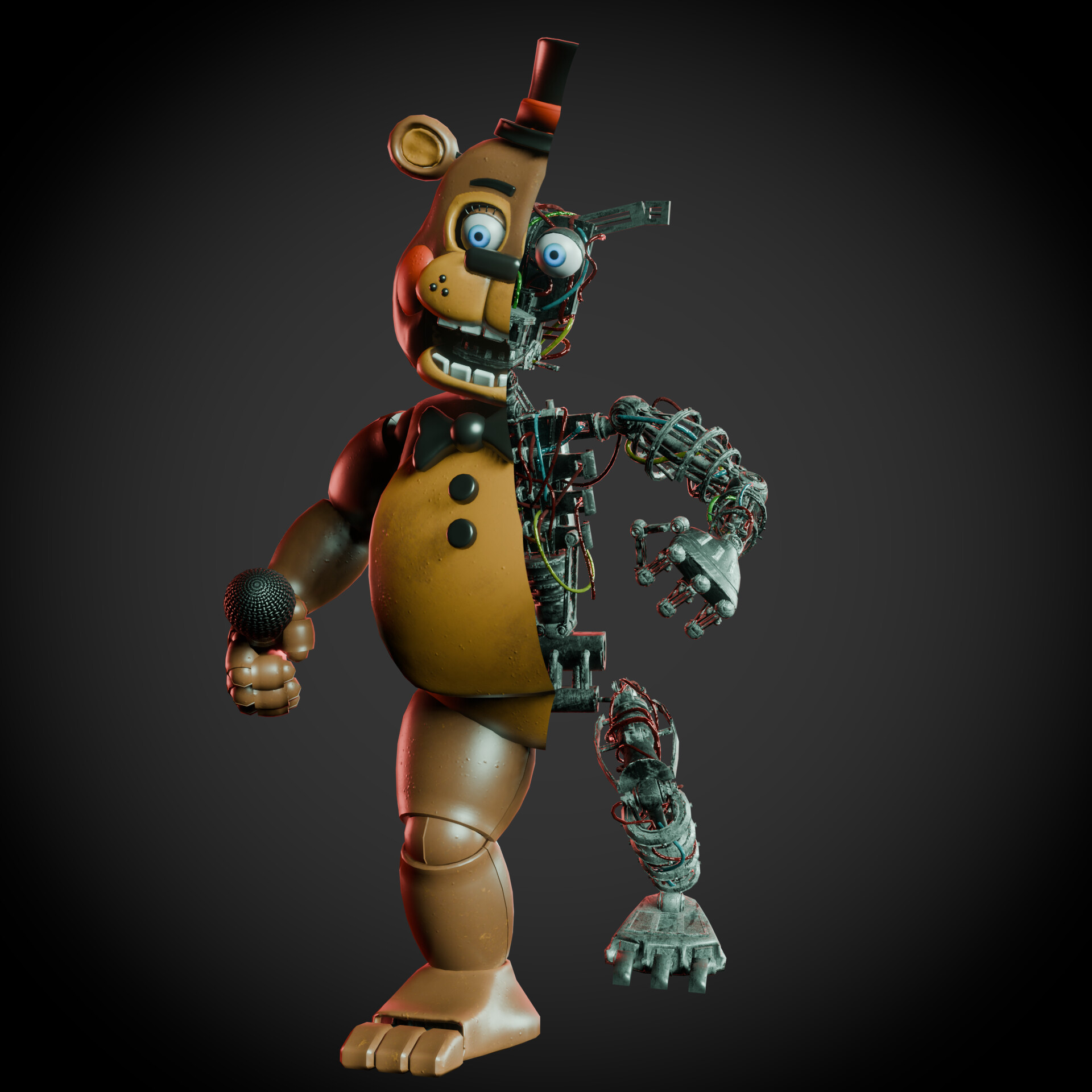 ArtStation - FNAF AR | Toy Freddy [Model Edit]