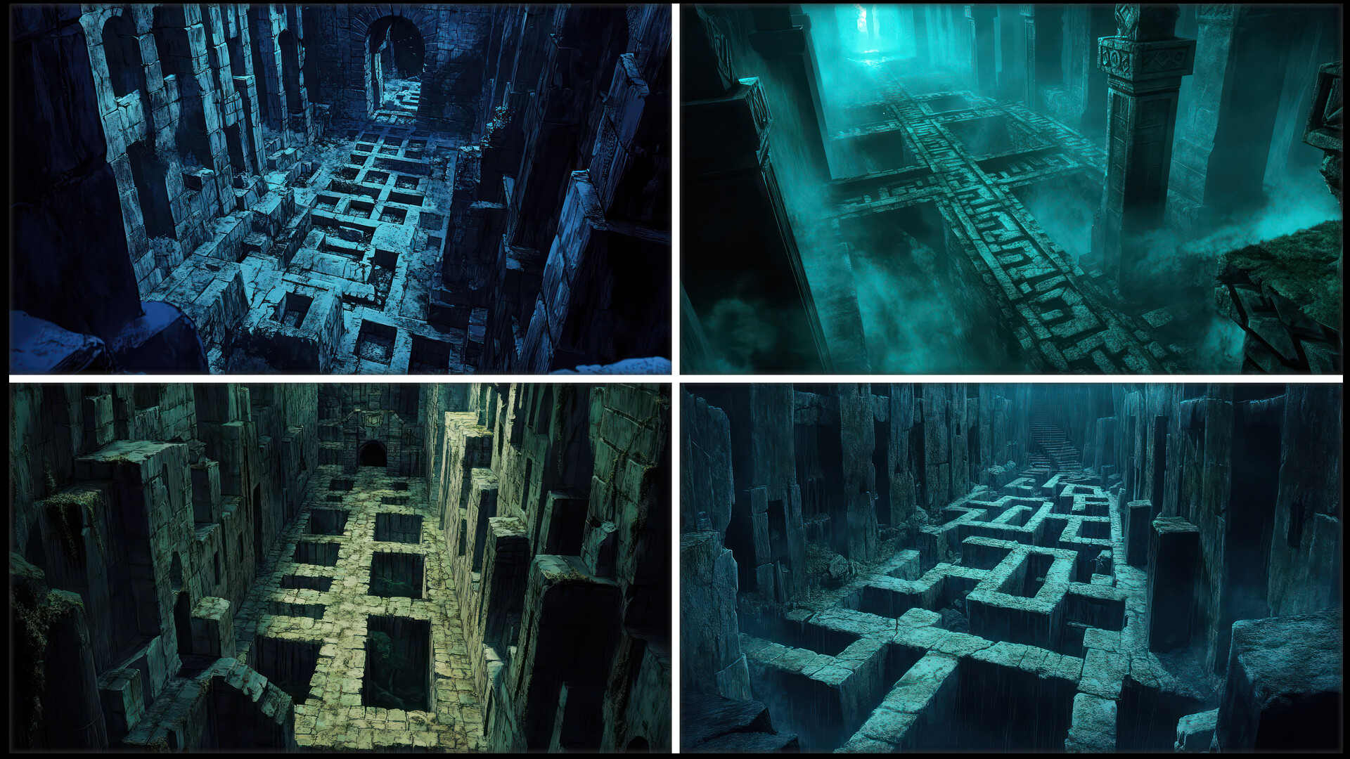 Ferial Concept - 🔹220 Underworld Maze - Anime Concept Reference Image ...