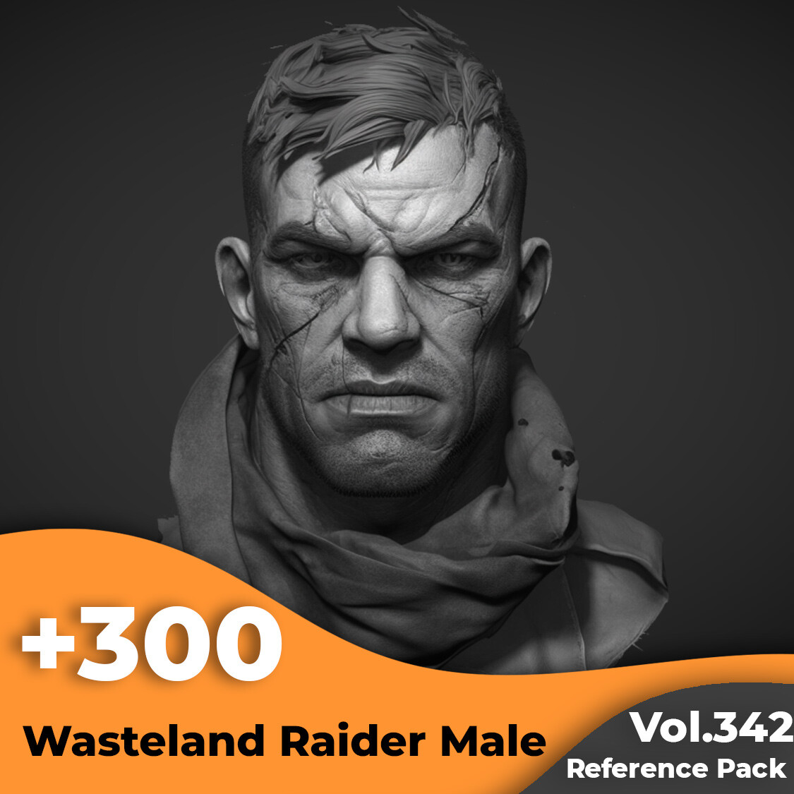 ArtStation - +300 Wasteland Raider Male Head Sculpt Reference Images(4k)