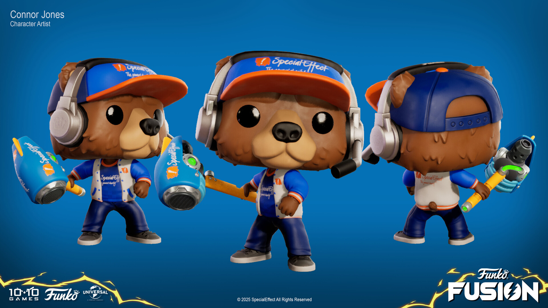 Connor Jones - Funko Fusion Character DLC - Special Effect Streamer Bear