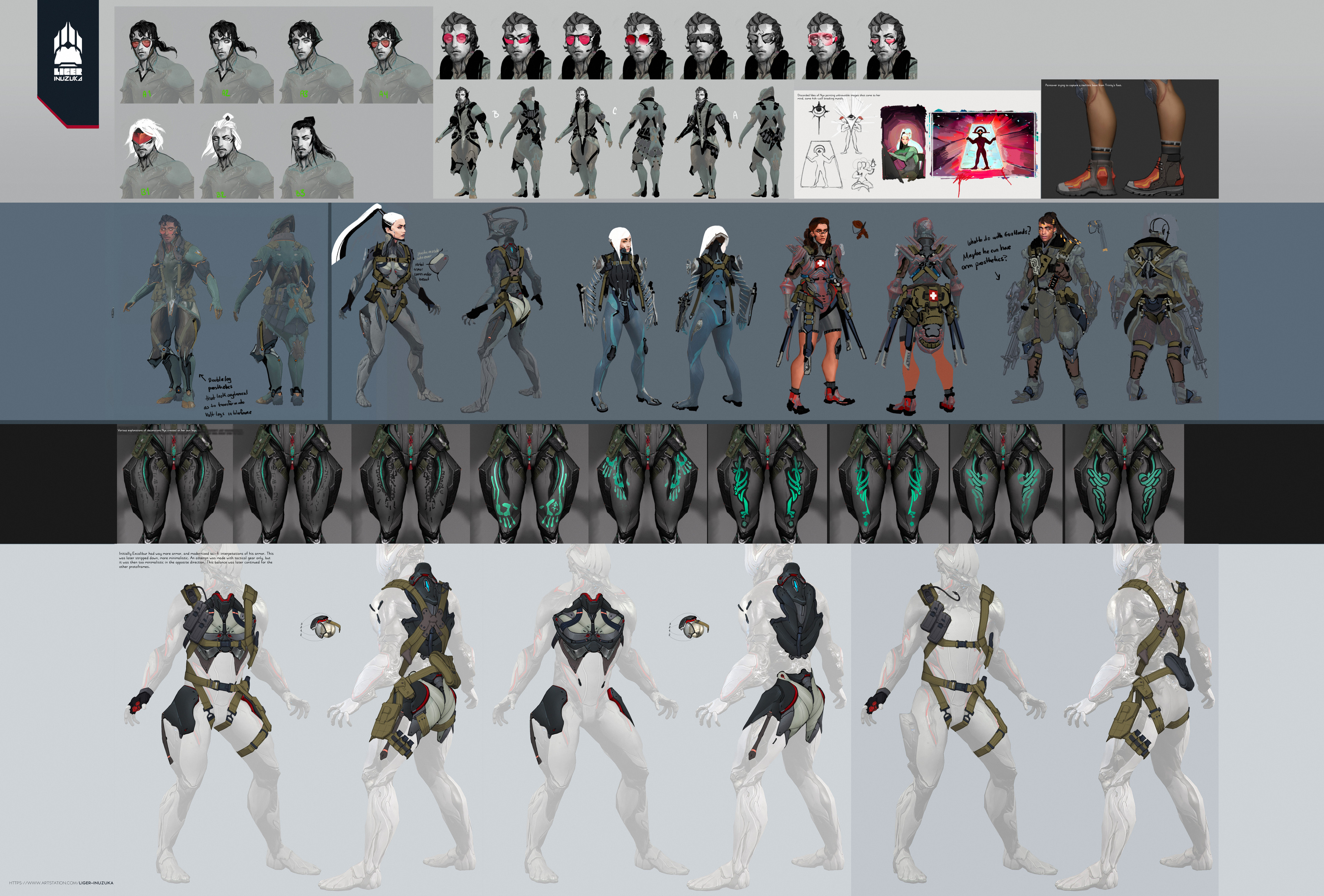 Liger Inuzuka - Warframe 1999: Aoi, Amir, Eleanor, Quincy, Lettie - The Hex