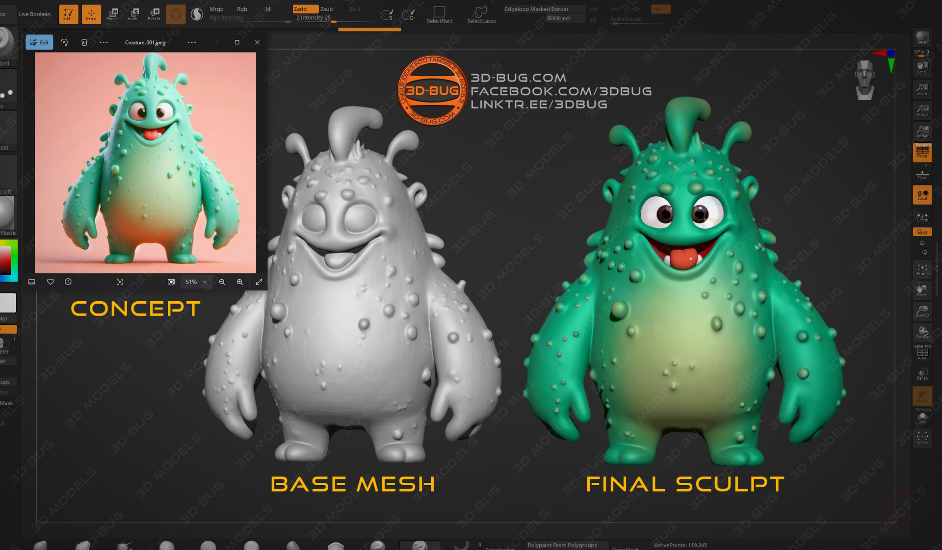 Igor Khabibov - Stylized Creature – 3D Sculpt