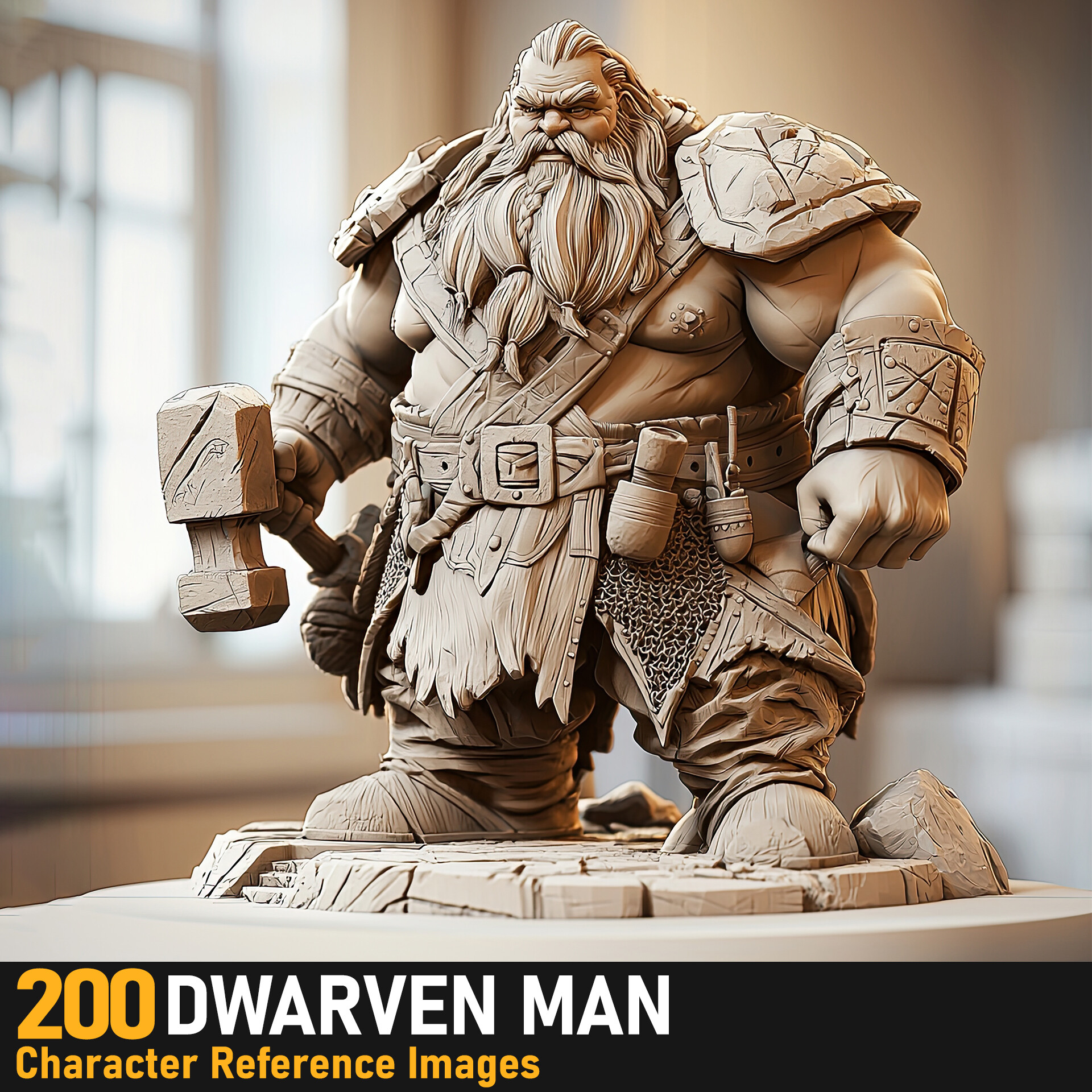 ArtStation - Dwarven Man| 4K Reference Images