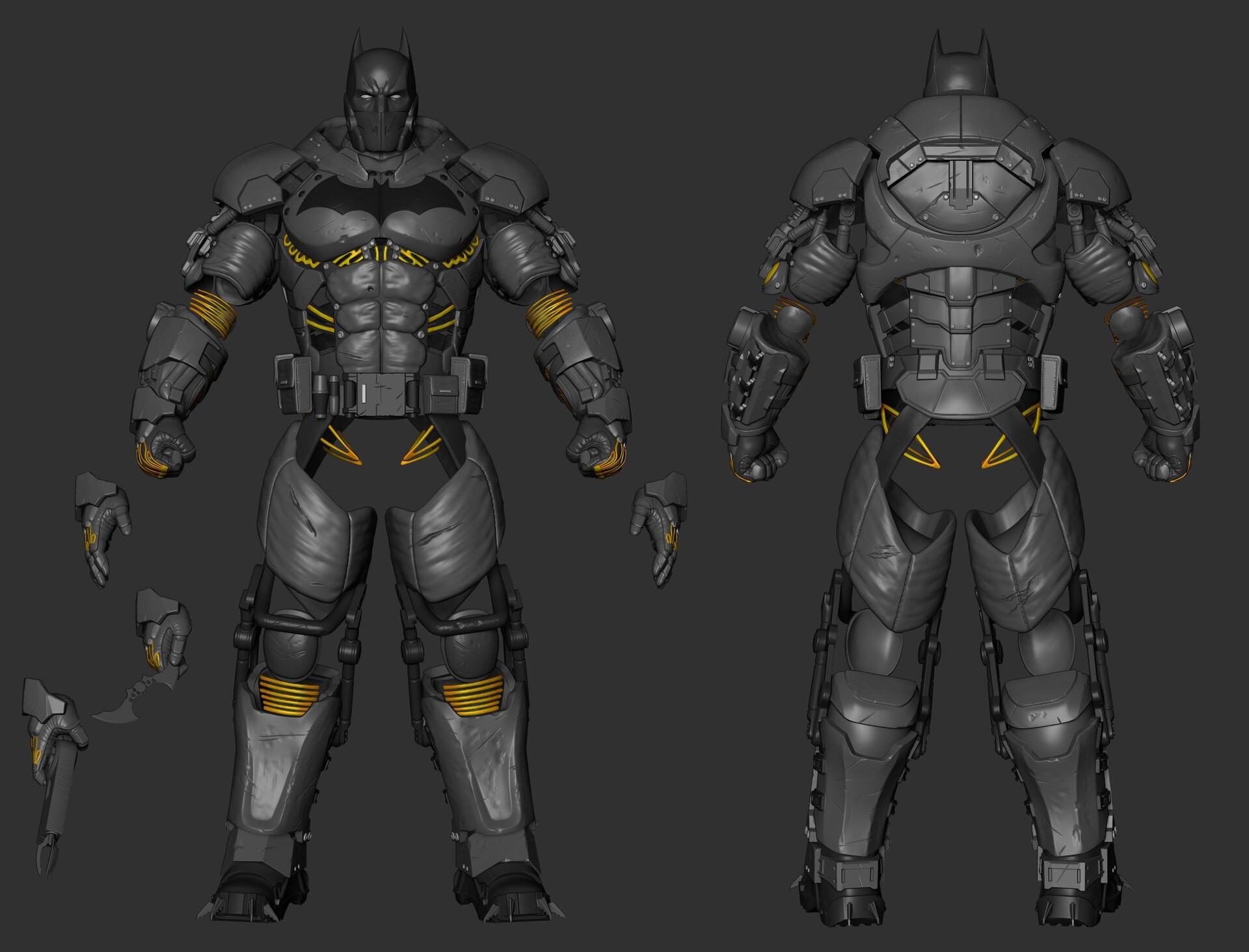 ArtStation - Batman Arkham Origins - Batman XE Suit