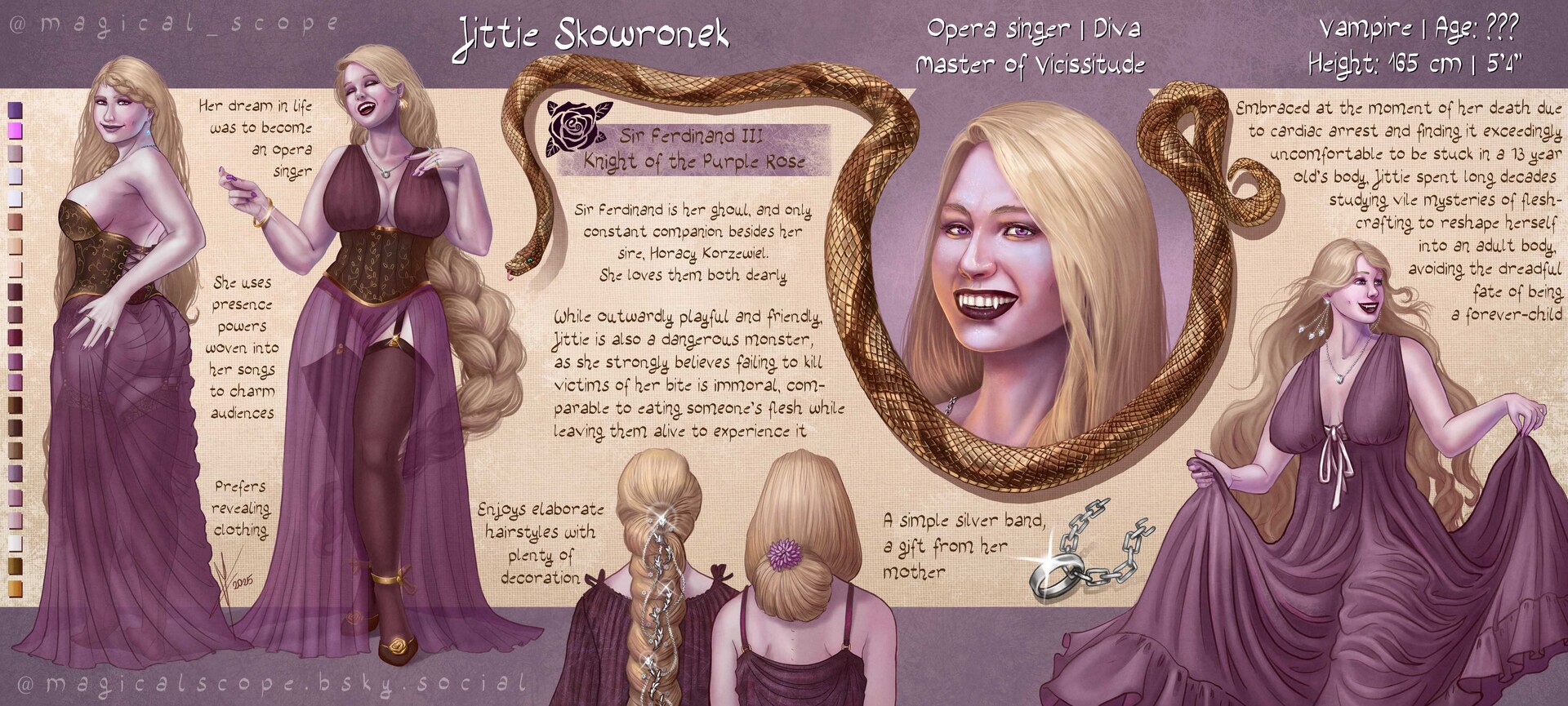 ArtStation - Jittie Skowronek - character sheet