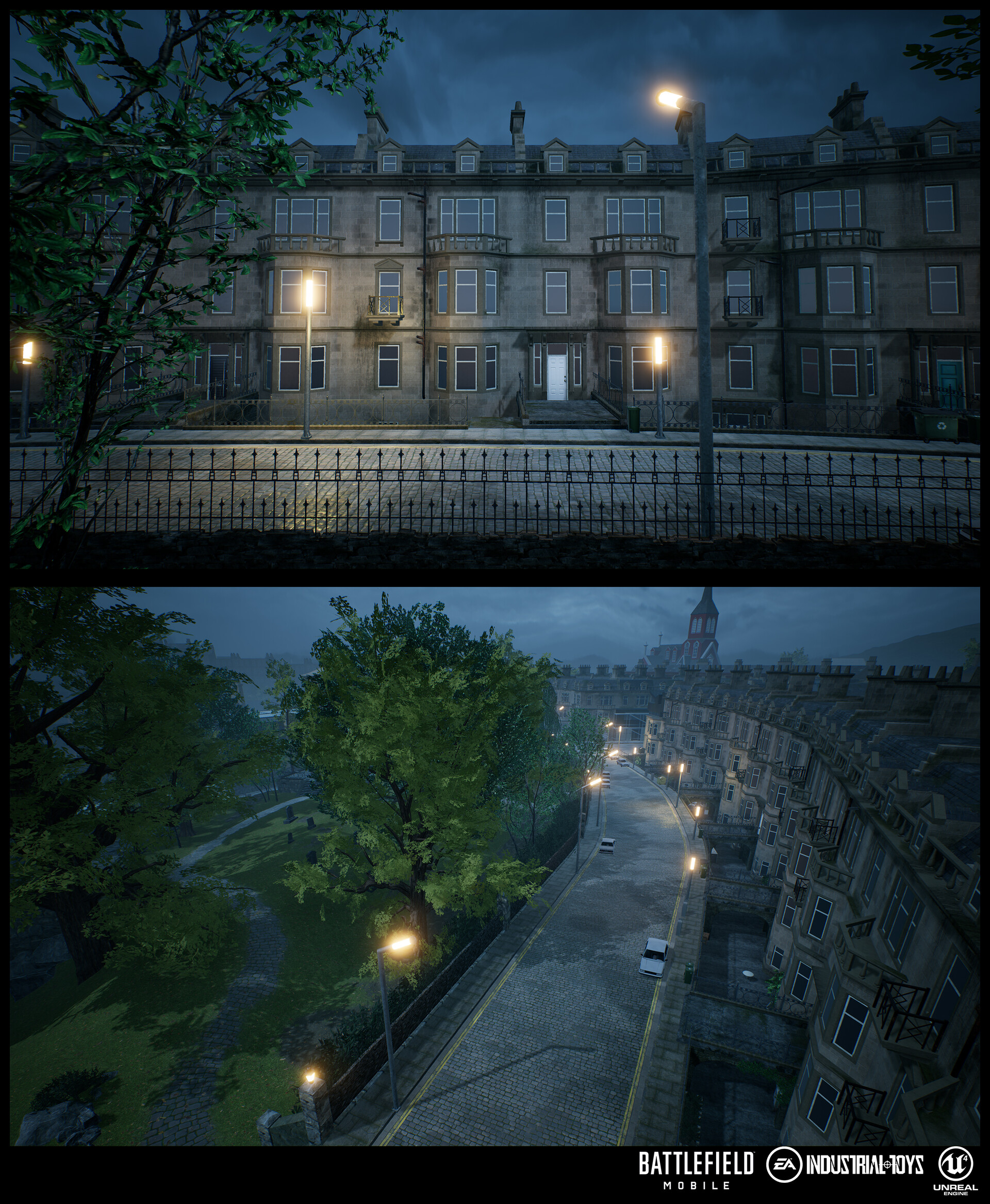 Art of Matthew Wood - BFM Edinburgh Map, Church, Modular Tenement Buildings