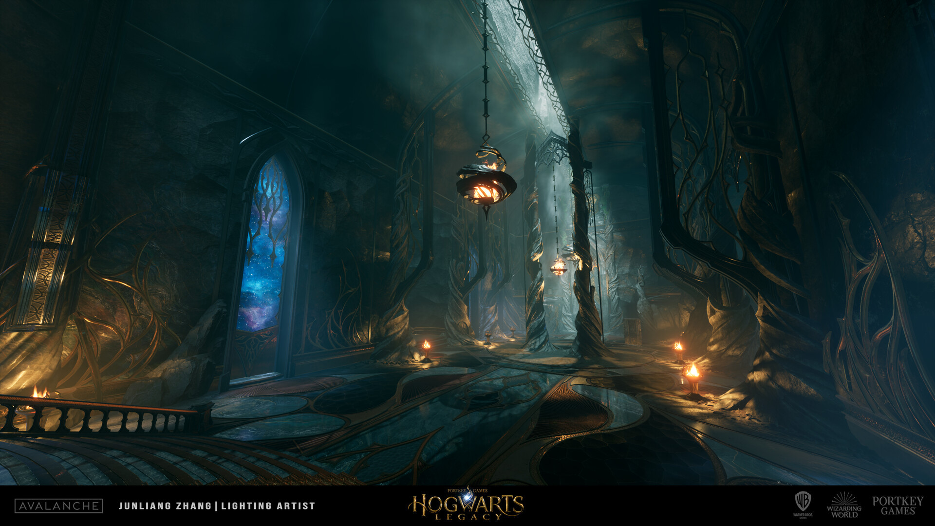 Junliang Zhang - Hogwarts Legacy - Pensieve Tomb Lighting Art 01