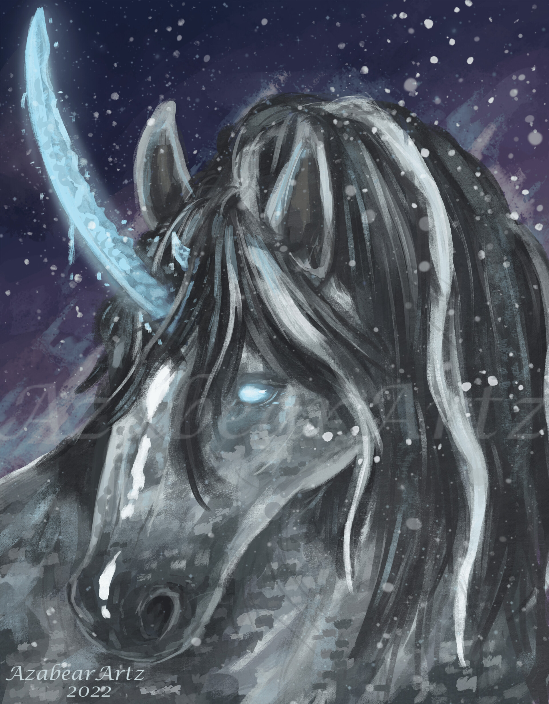 ArtStation - Ice Unicorn