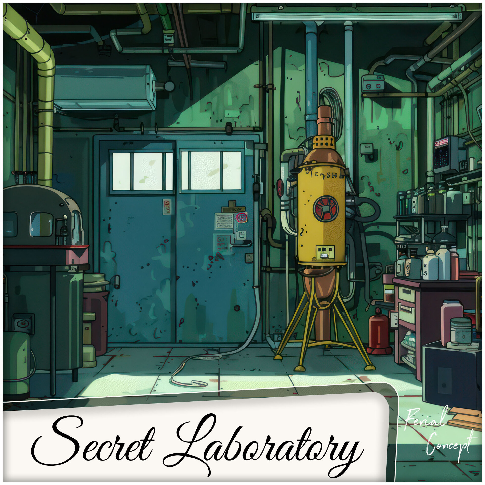 Ferial Concept - 🔹260 Secret Laboratory - Anime Concept Reference Image ...
