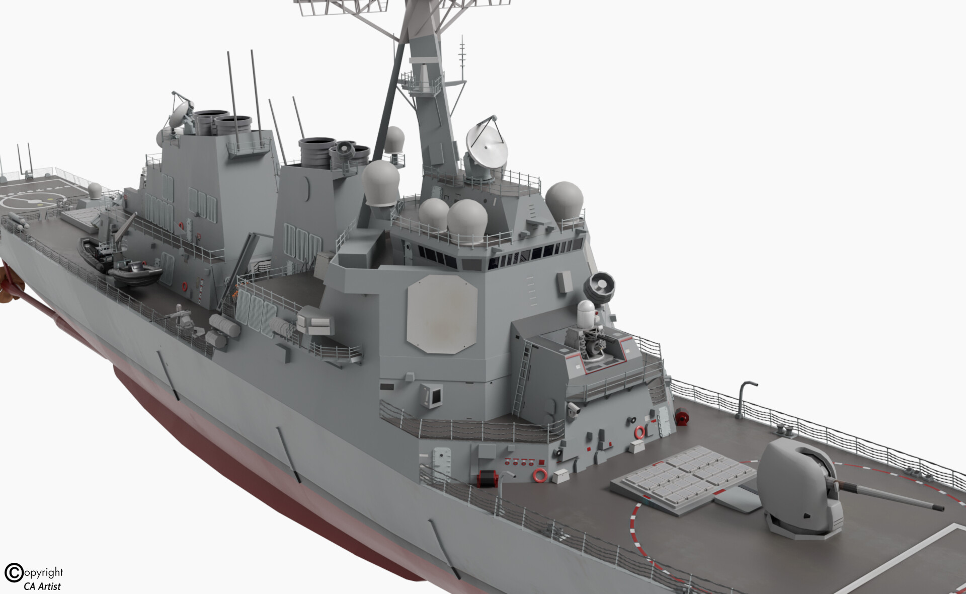 Claudio Achermann - USS Fitzgerald - Naval Study
