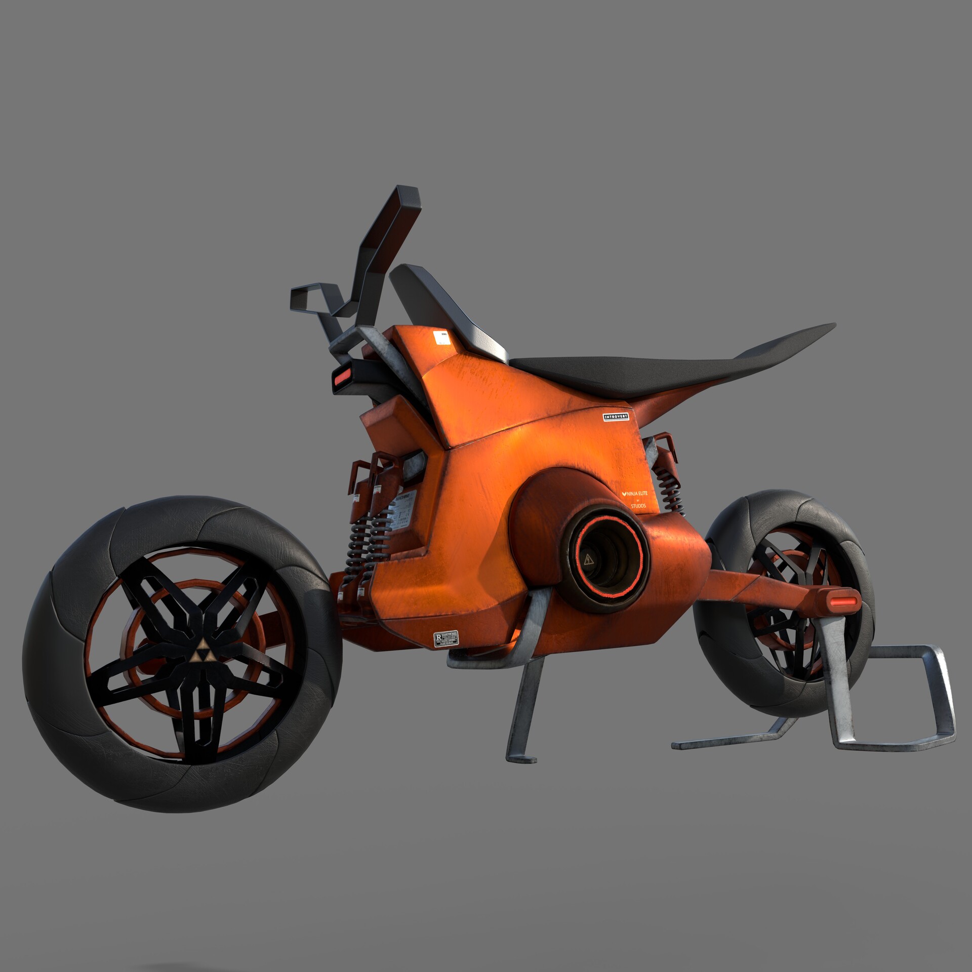ArtStation - Neo-Cyber Speeder – A Sci-Fi Bike Concept