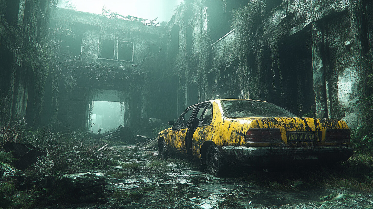 Concept Art - +300 Zombie Apocalyptic Environment Concept(4k)