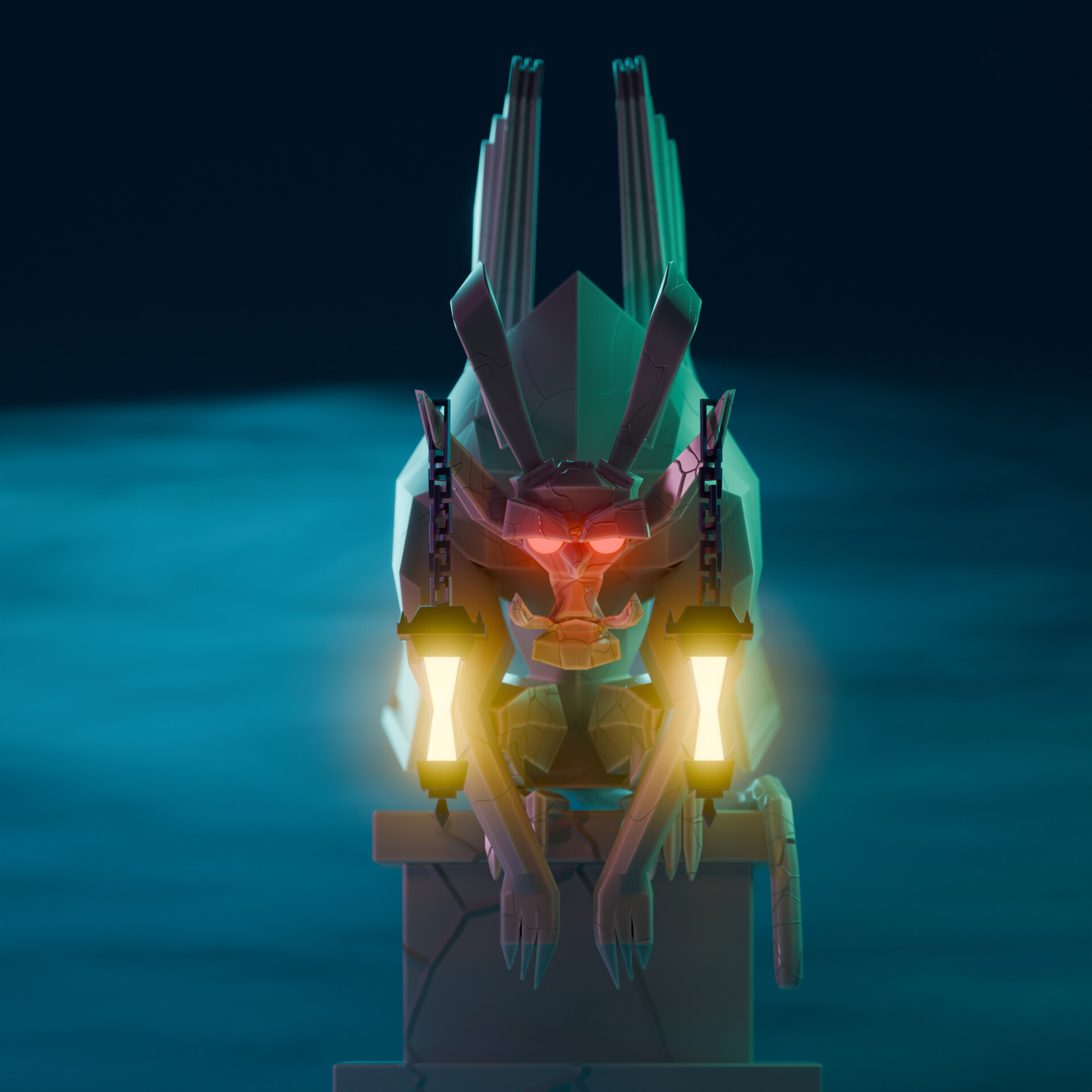 ArtStation - Demon Statue