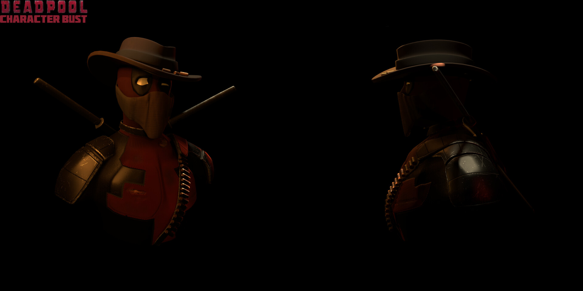 ArtStation - Deadpool Character Bust