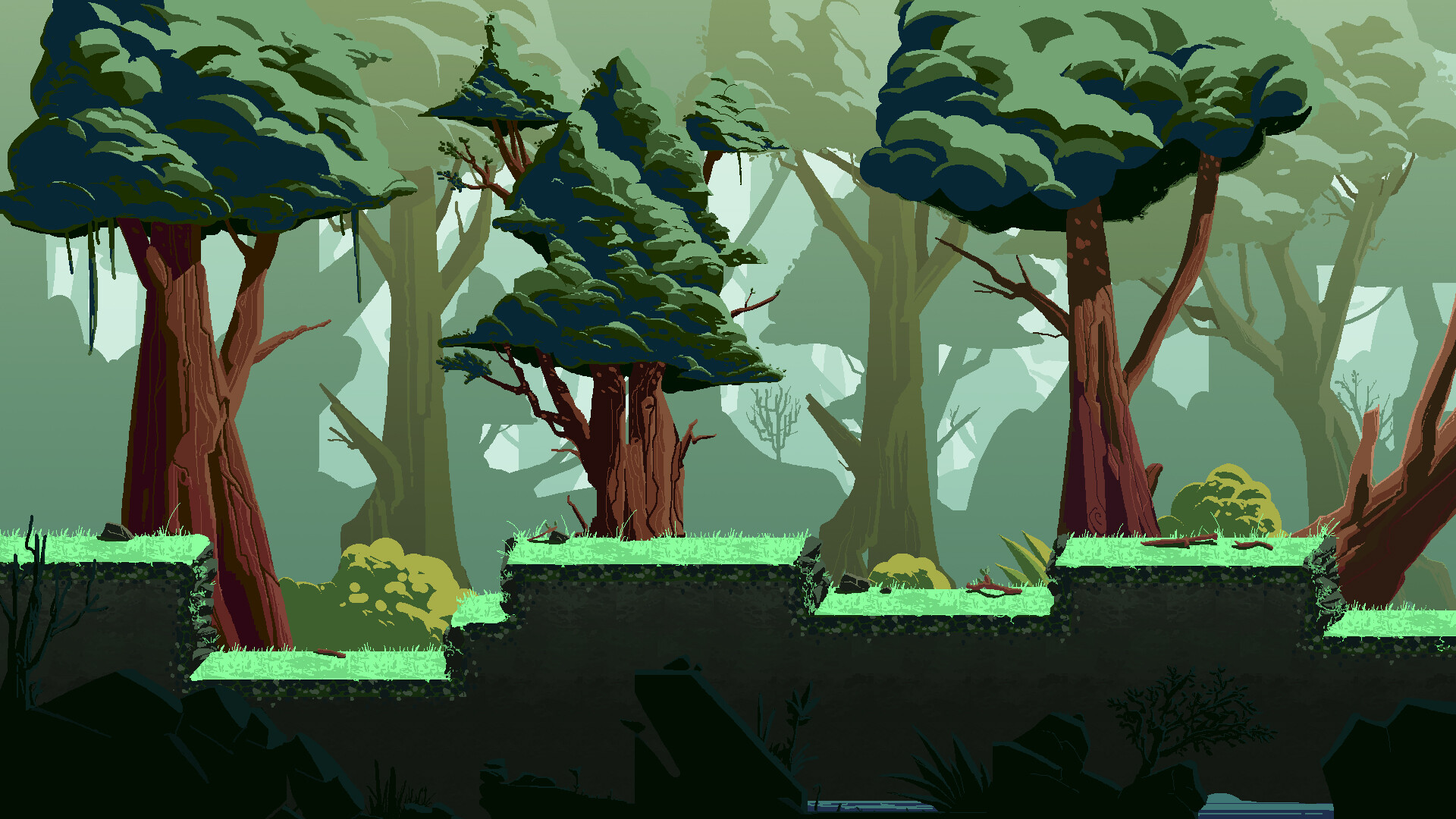 ArtStation - Forest Pixel-art Environment