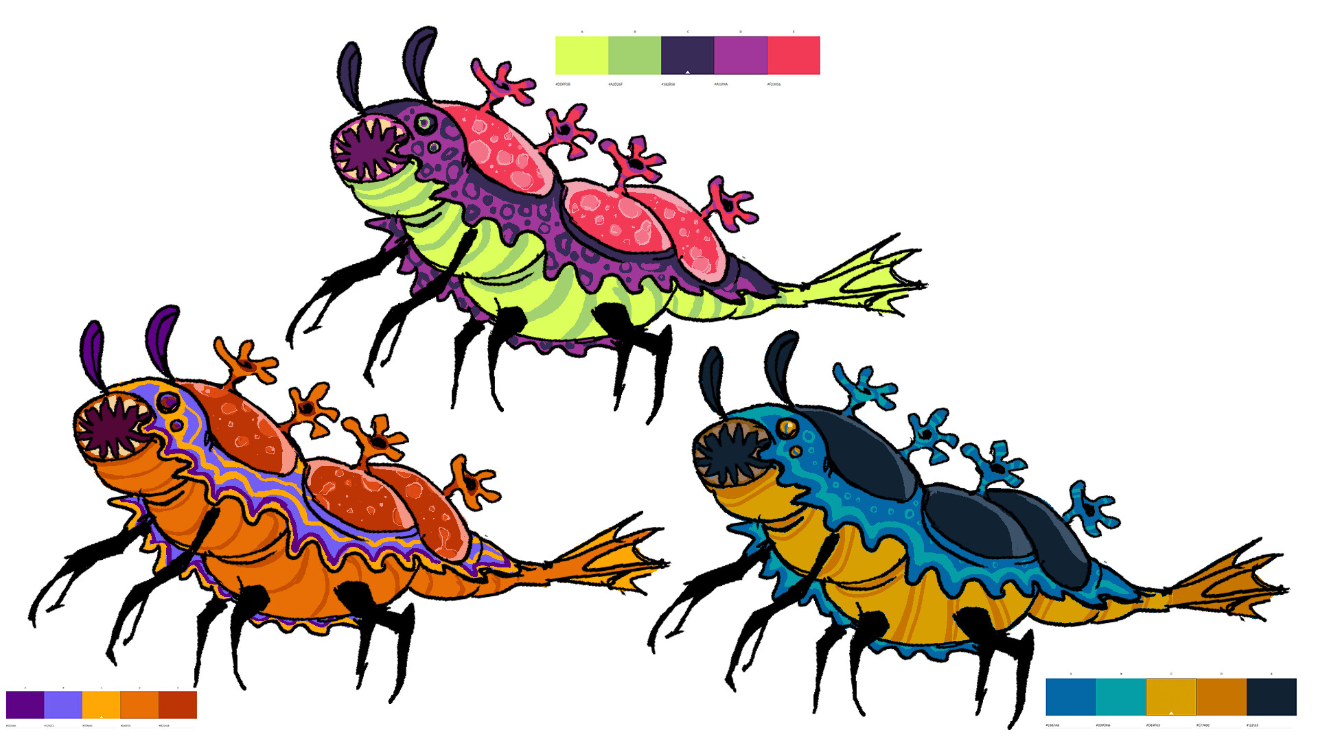 ArtStation - Alien Creature Design Iterations