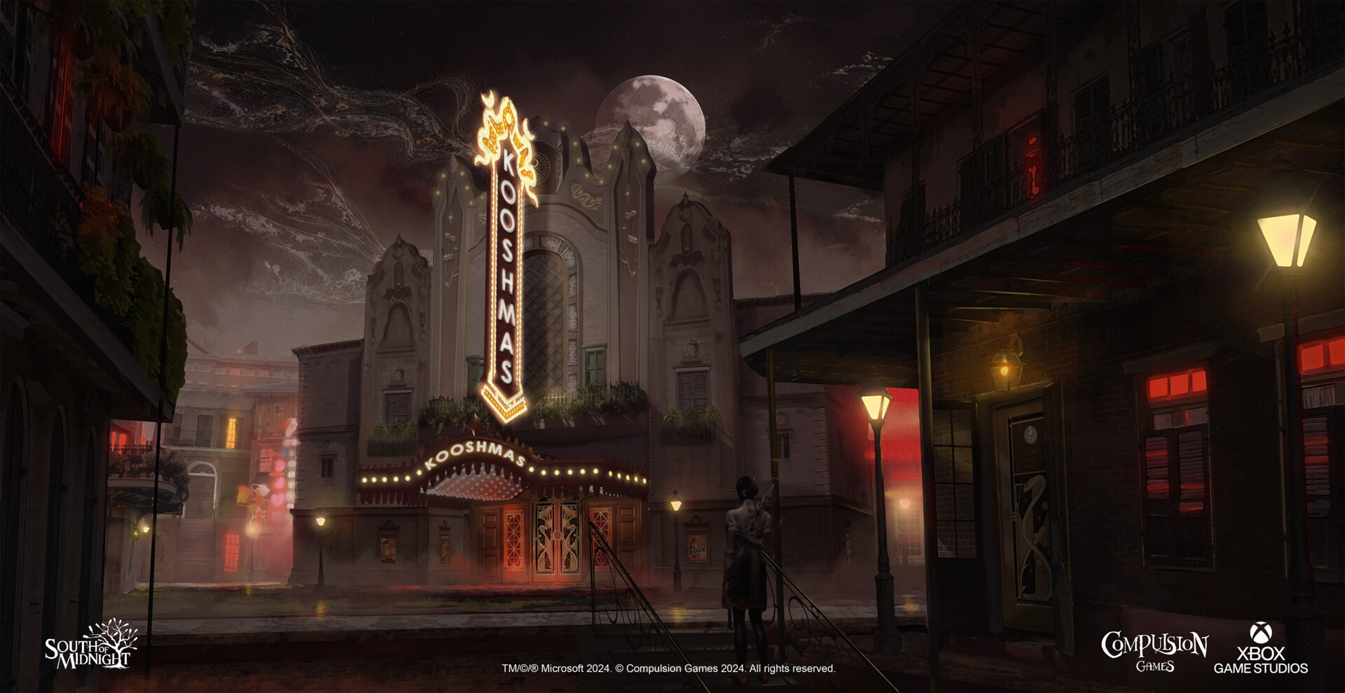 Lucy Zini - South of Midnight - Kooshma's Cabaret & Clock Tower Concept Art