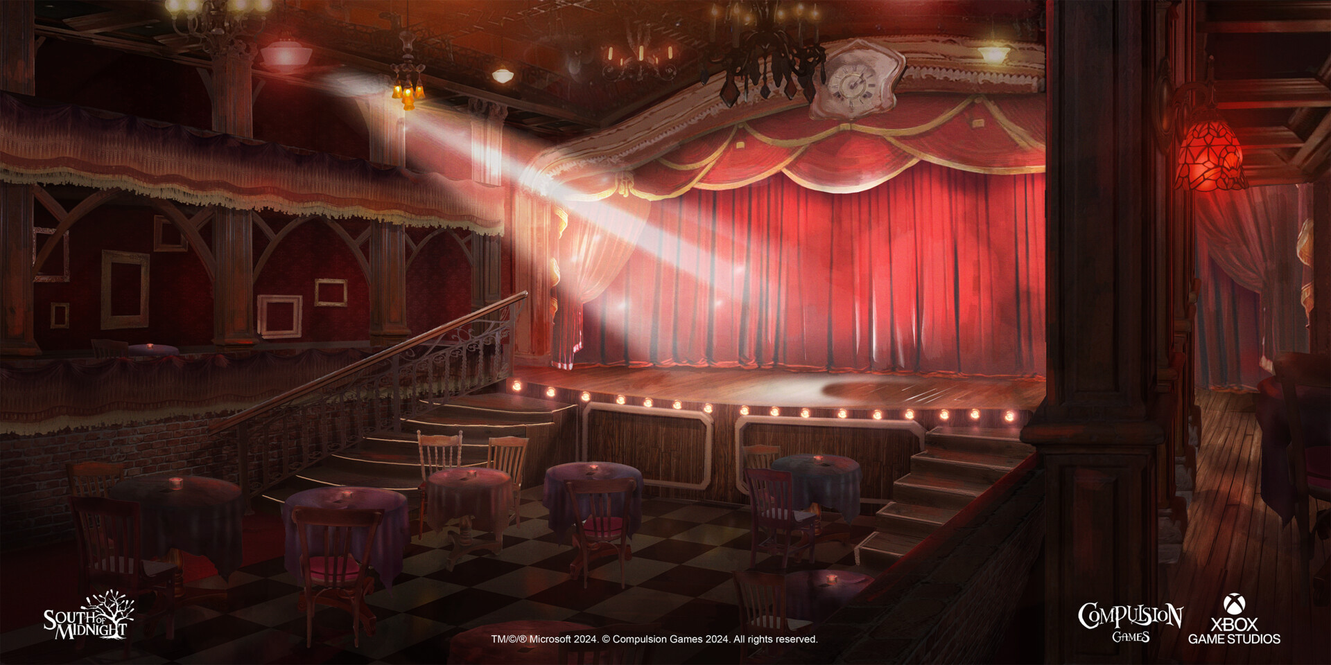 Lucy Zini - South of Midnight - Kooshma's Cabaret & Clock Tower Concept Art