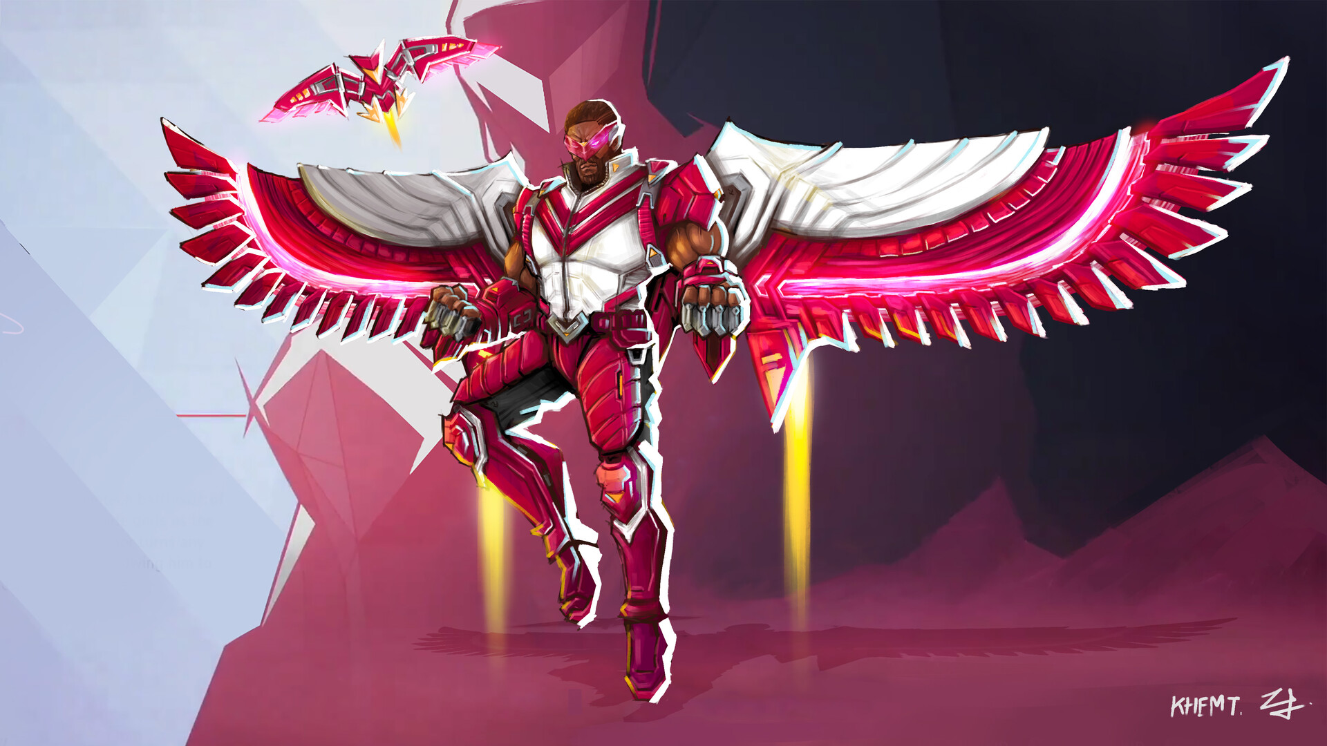 ArtStation - Falcon - Marvel rivals Fanart