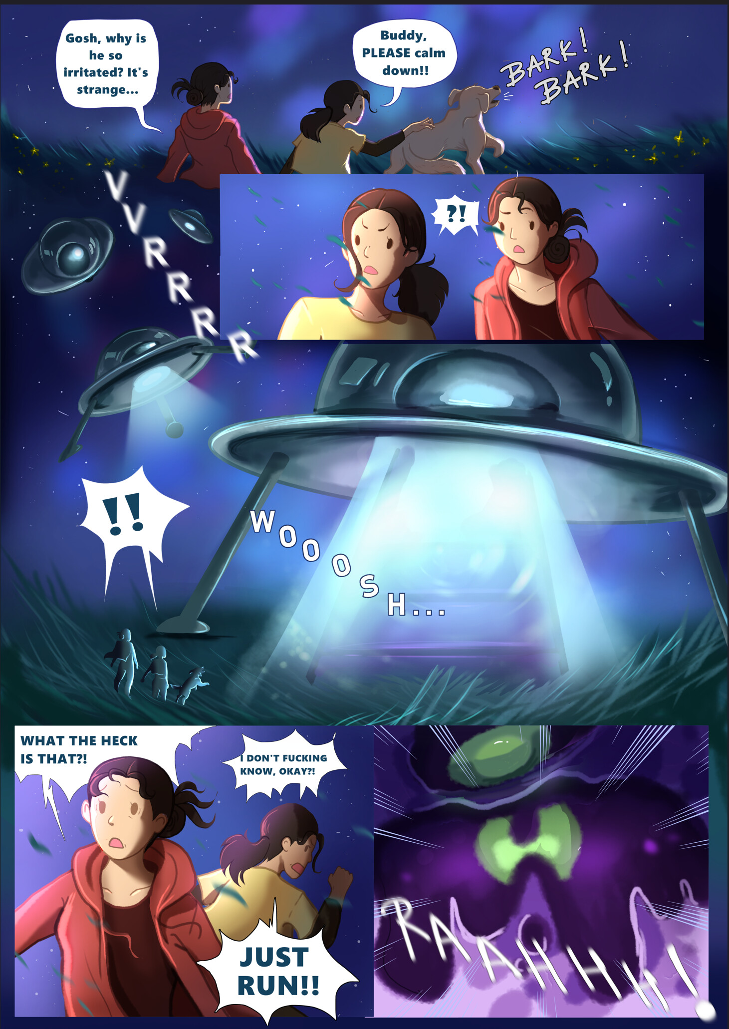 alien abduction comic