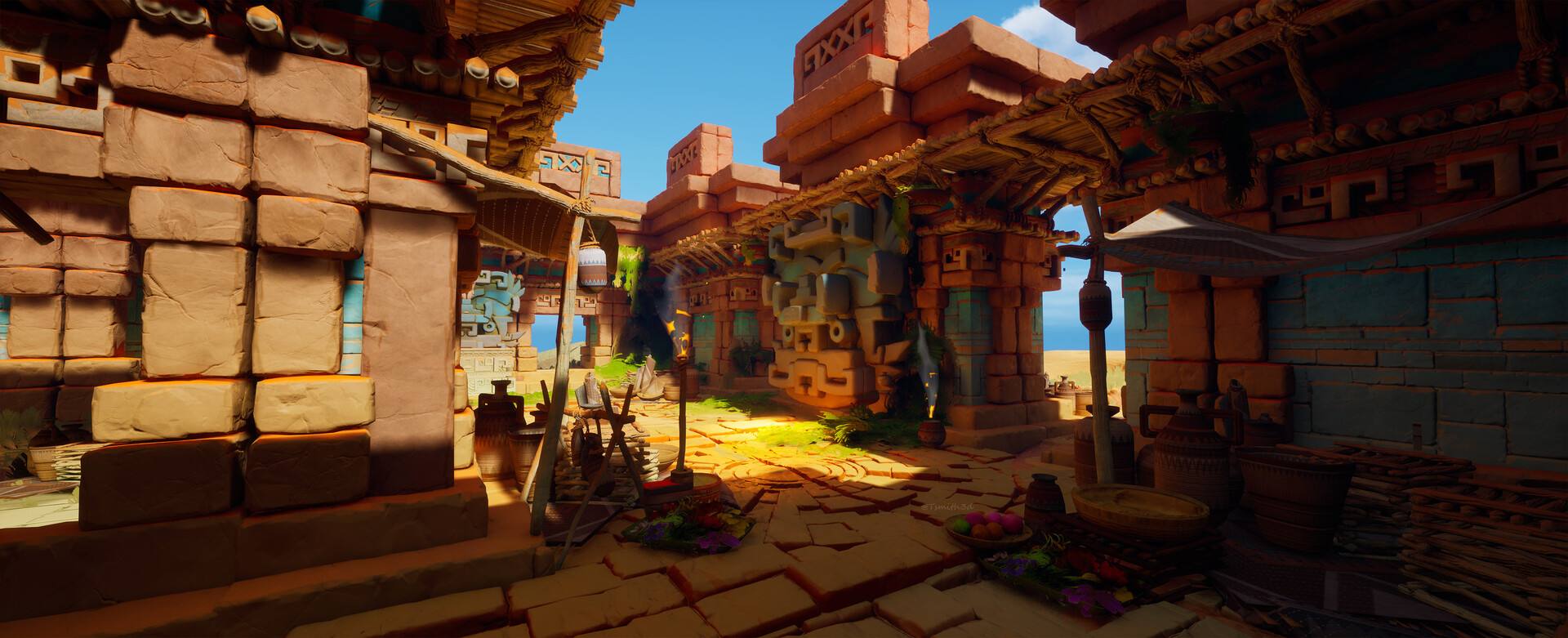 ArtStation - Desert Temple Market Set In UE5