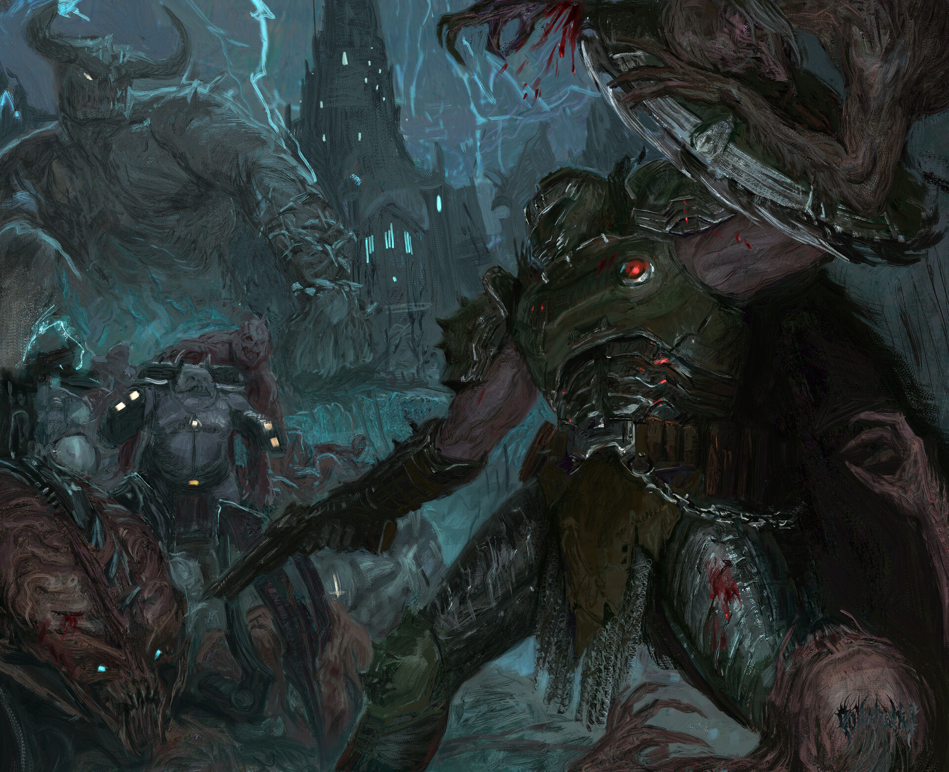 ArtStation - doom the dark ages fanart