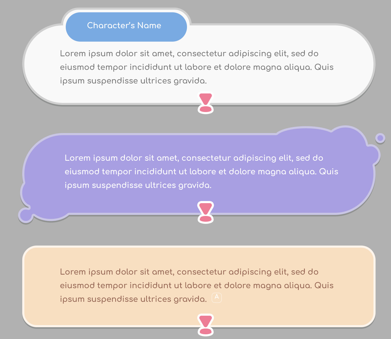 ArtStation - UI Screen - Critter Caffé - Speech, Thought and Narrative ...