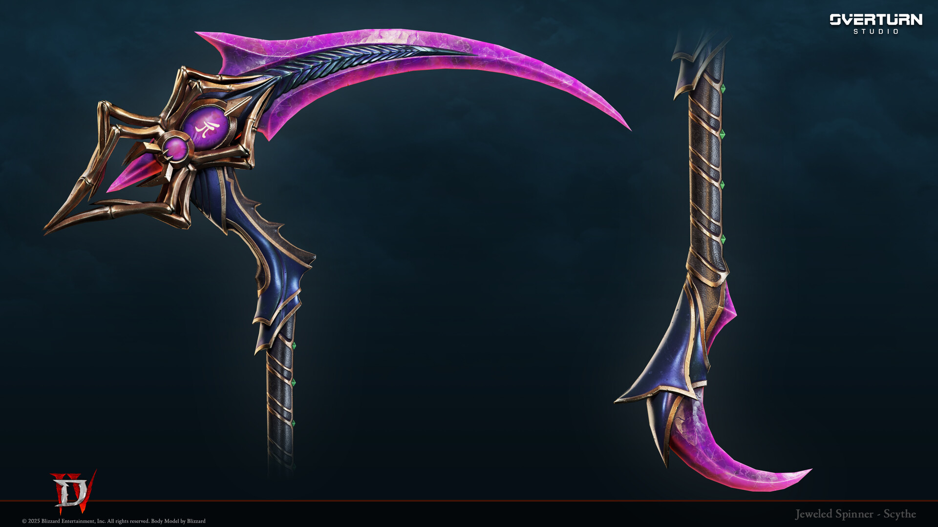 Overturn Studio - Diablo IV | Jeweled Spinner - Scythe