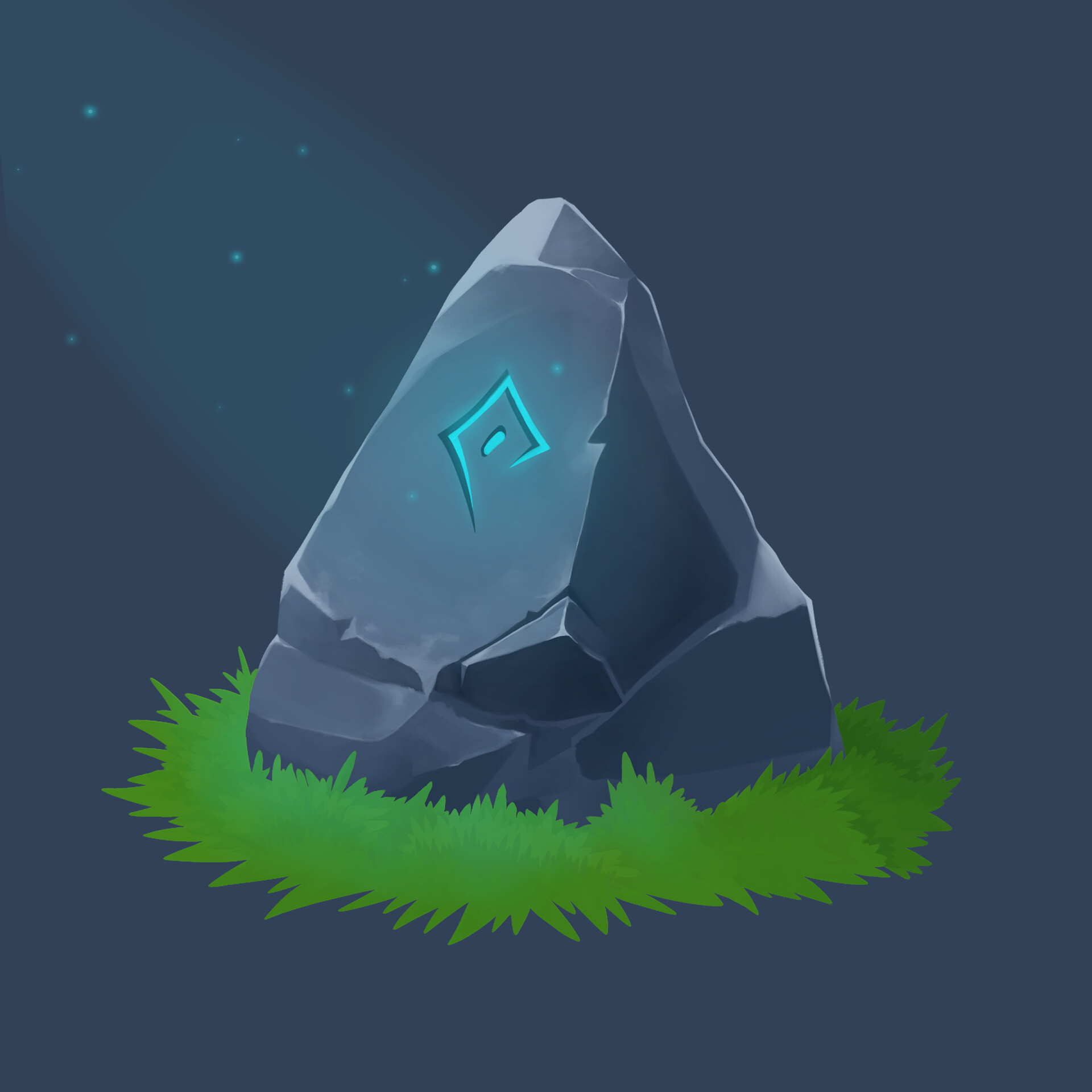 ArtStation - Magical Rock Painting