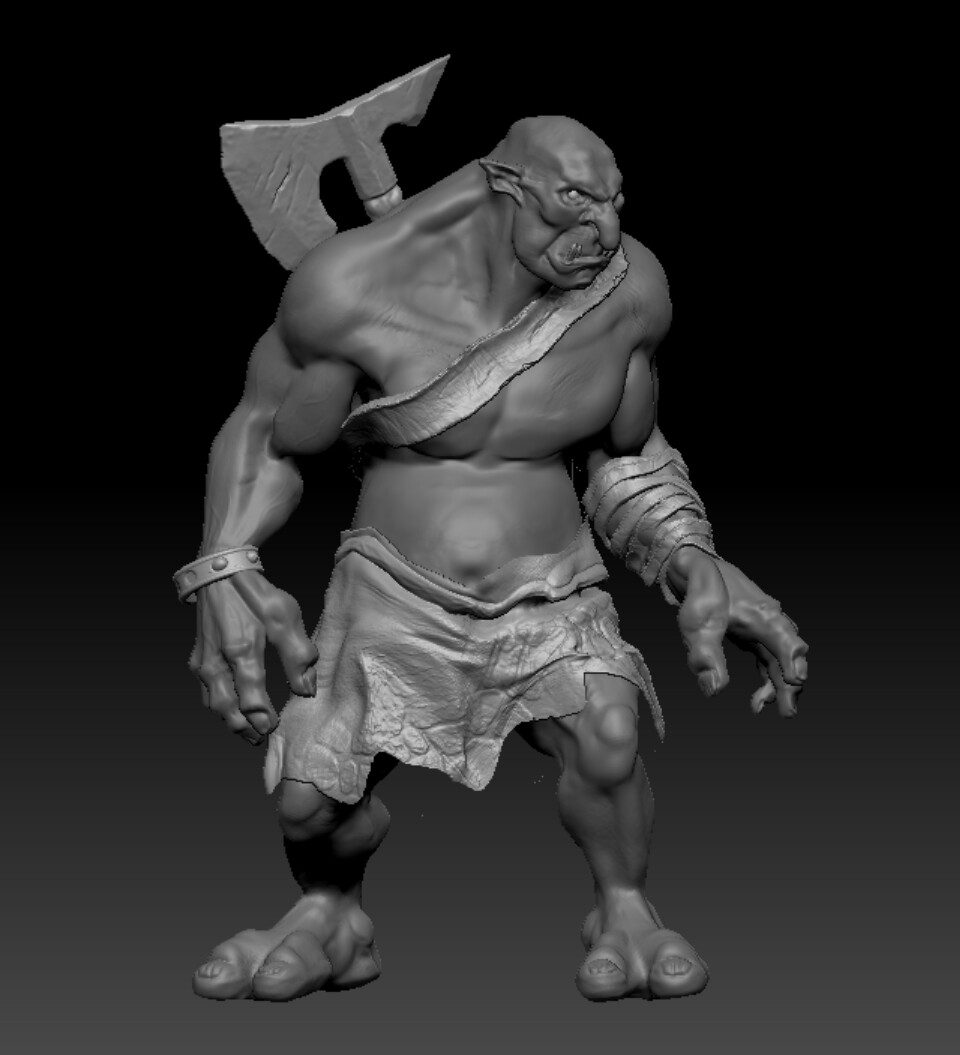 ArtStation - Troll Warboss non-Posed