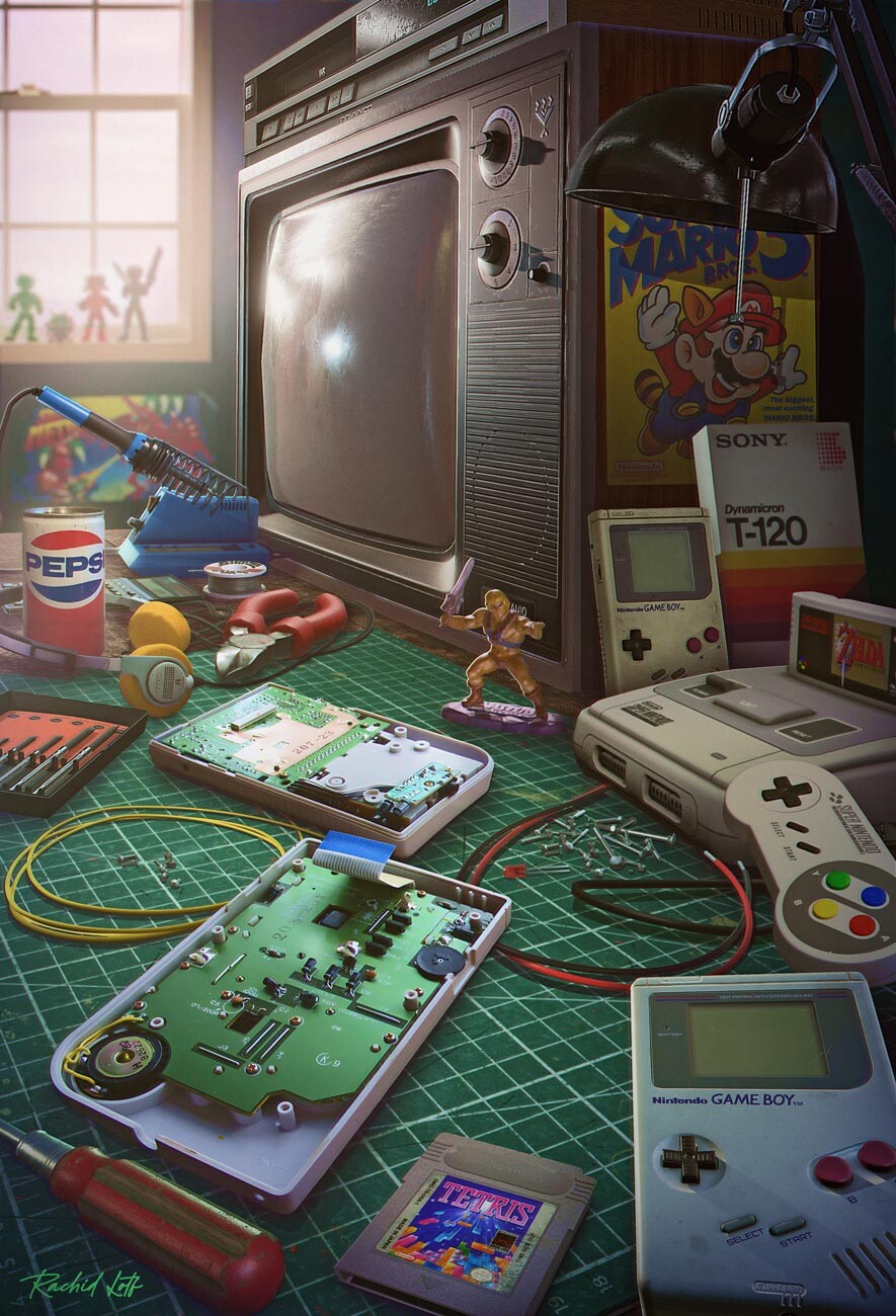 ArtStation - Retro Workshop (GameBoy)
