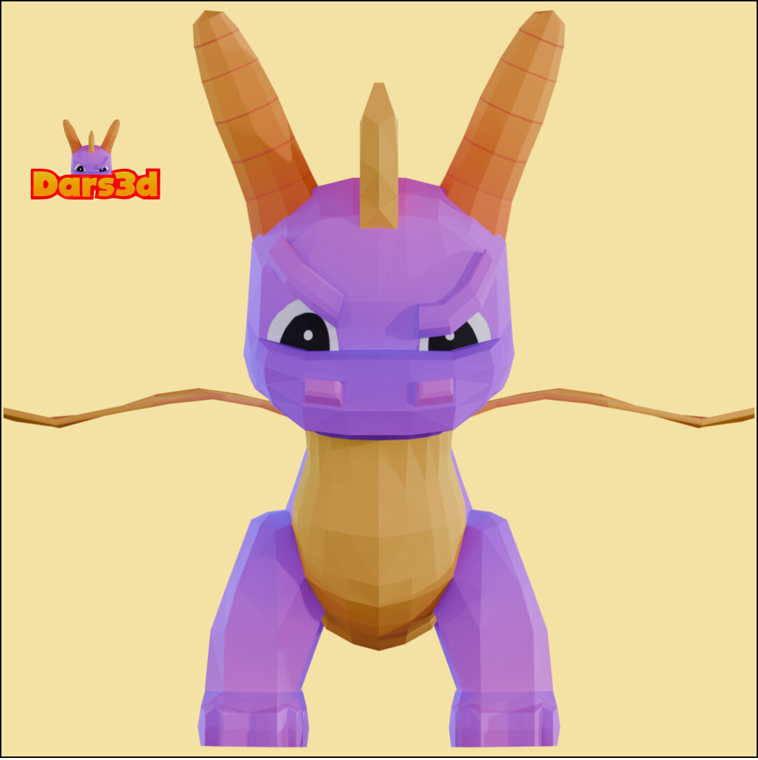ArtStation - Spyro Low Poly