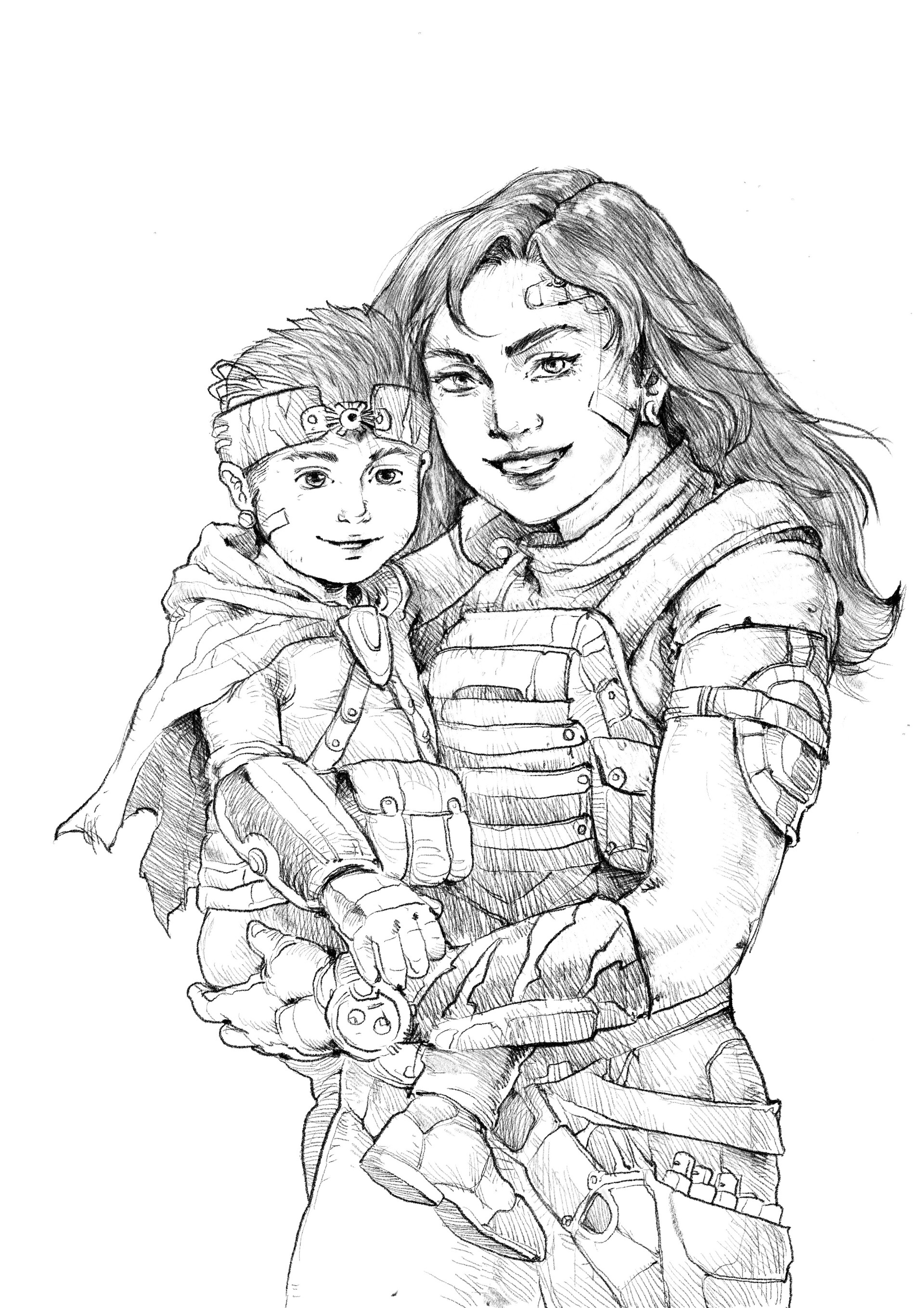 ArtStation - Mom and Son
