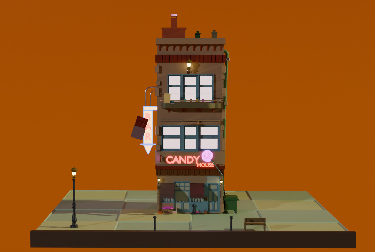 ArtStation - Low Polly Appartment