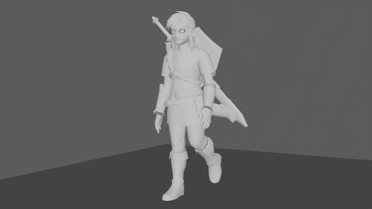 ArtStation - Link walk cycle - 2022