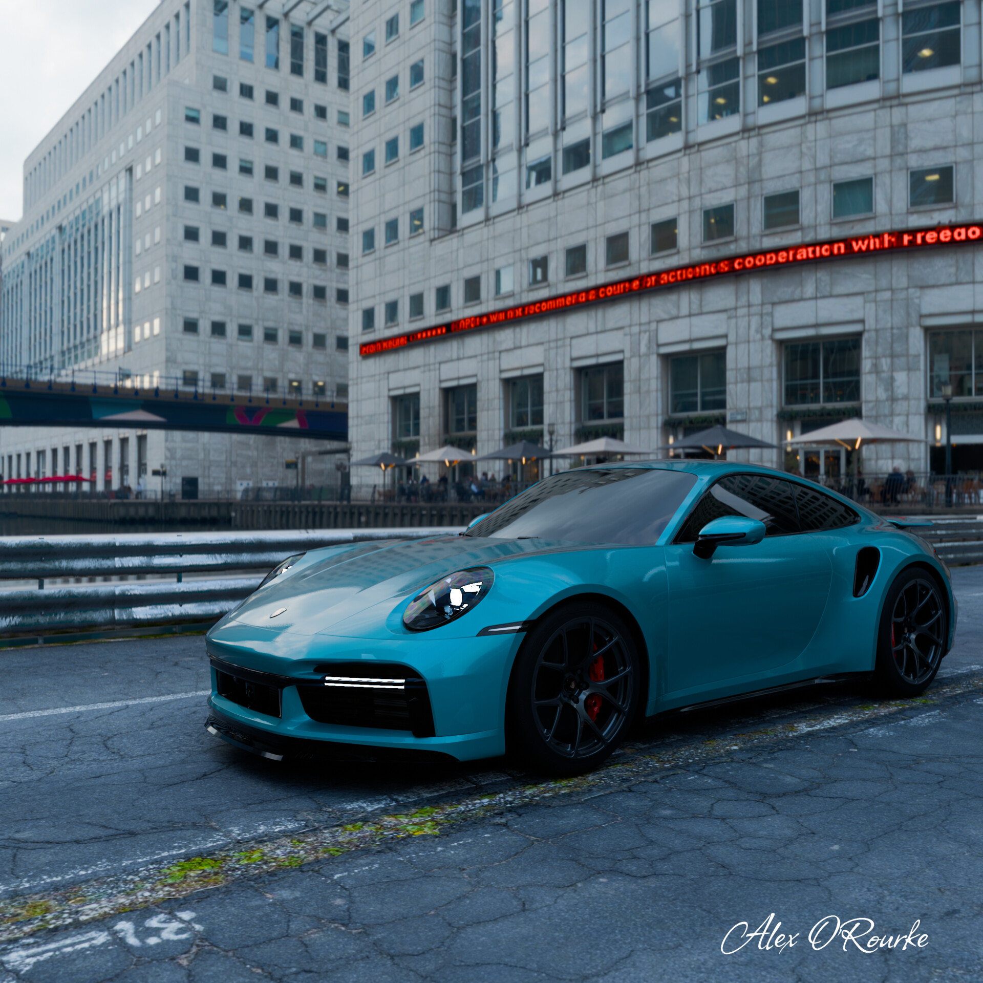 ArtStation - 2021 Porsche 911 turbo S Animation + breakdown