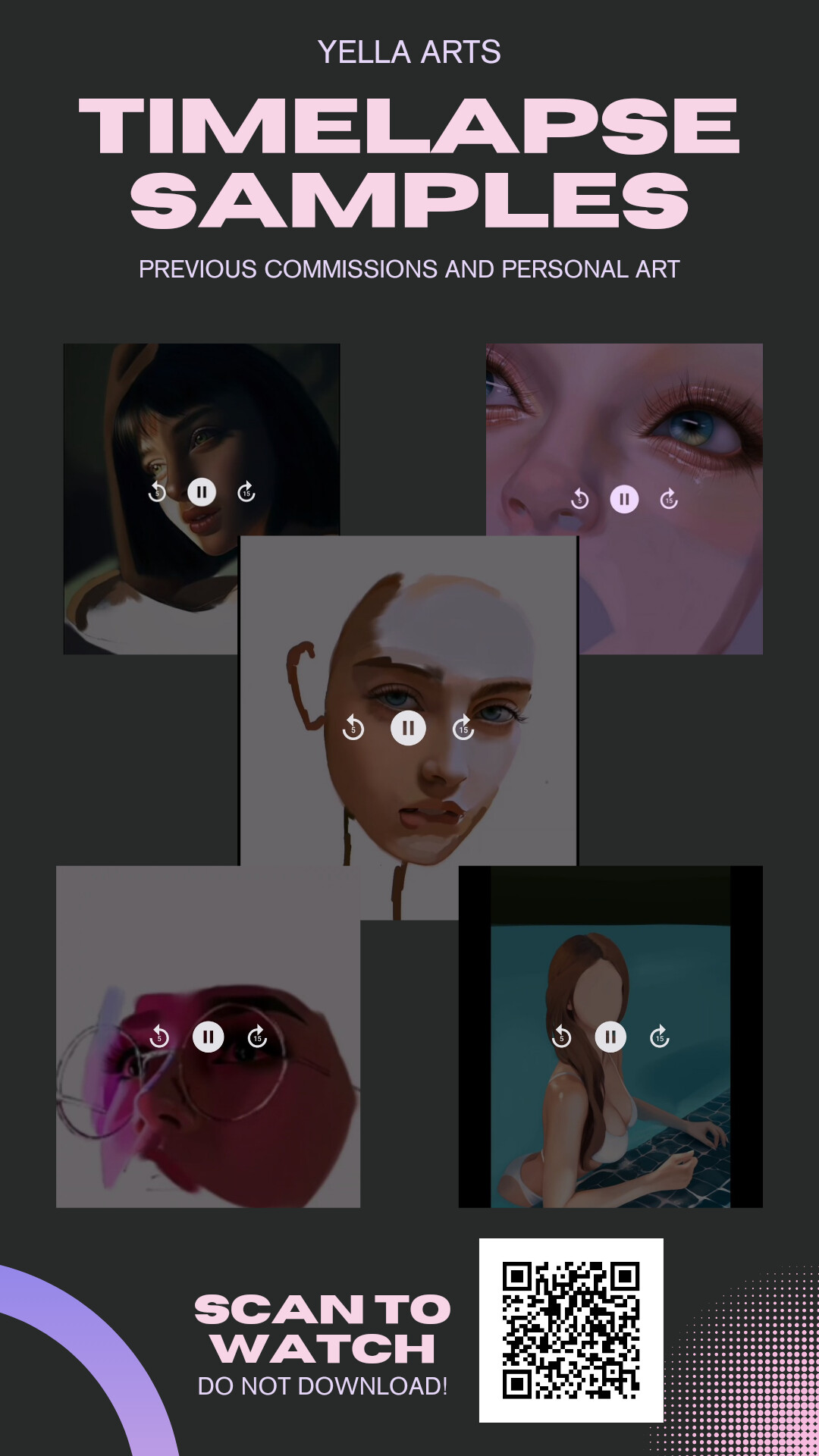 Yella Arts - TIMELAPSE SAMPLES (PERSONAL ART)