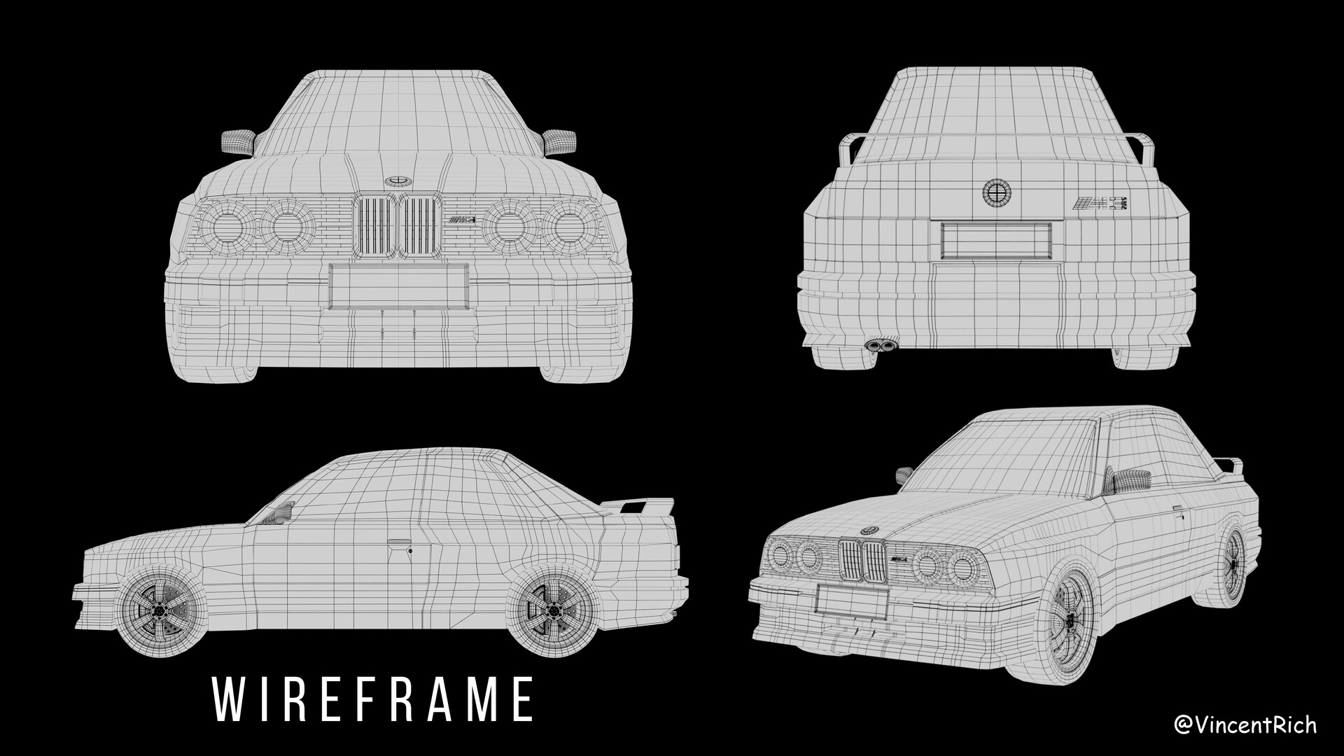 VincentRich - Low poly BMW E30