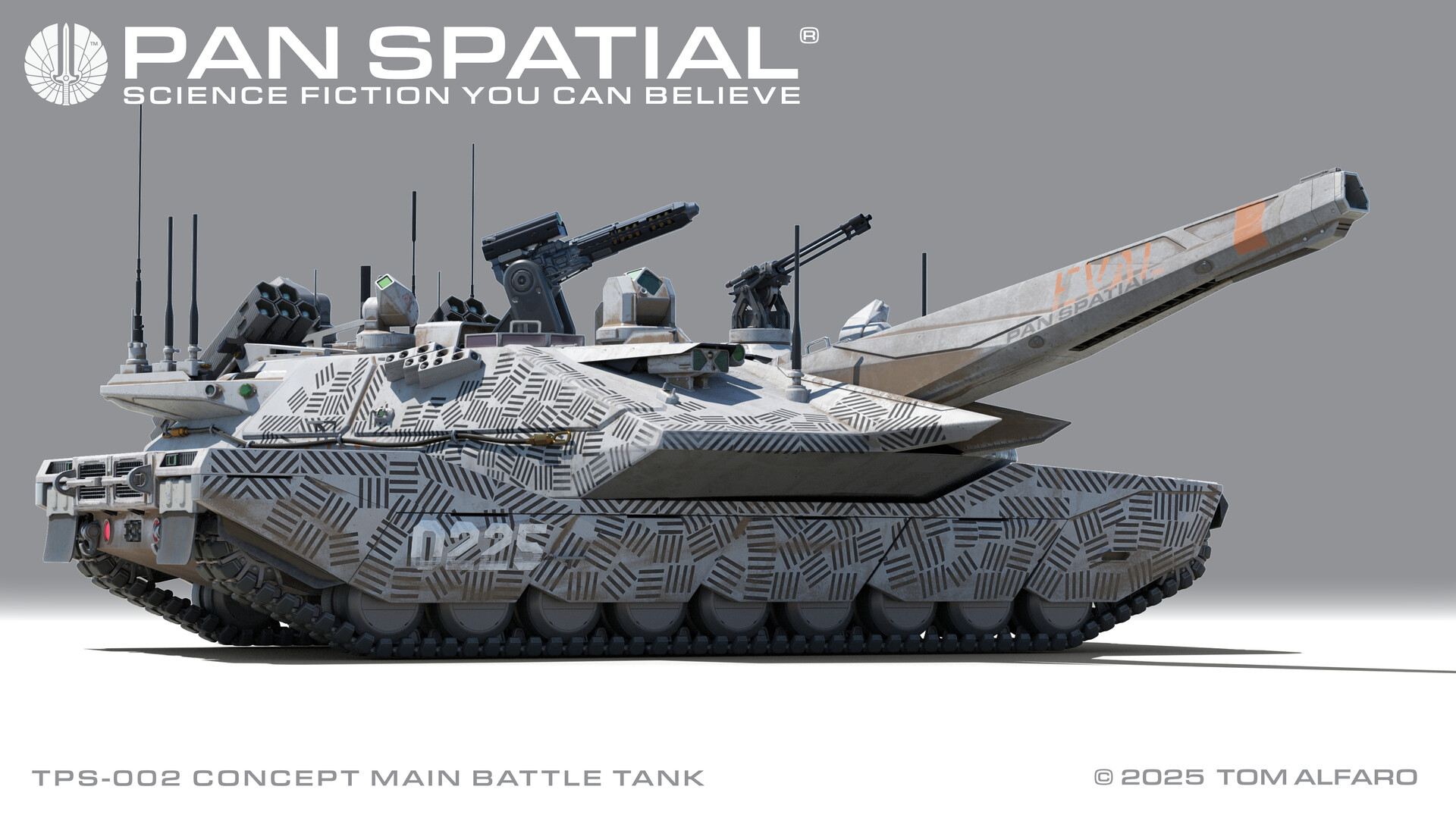 PAN SPATIAL Aerospace Concept Design - TPS-002 Concept Main Battle Tank