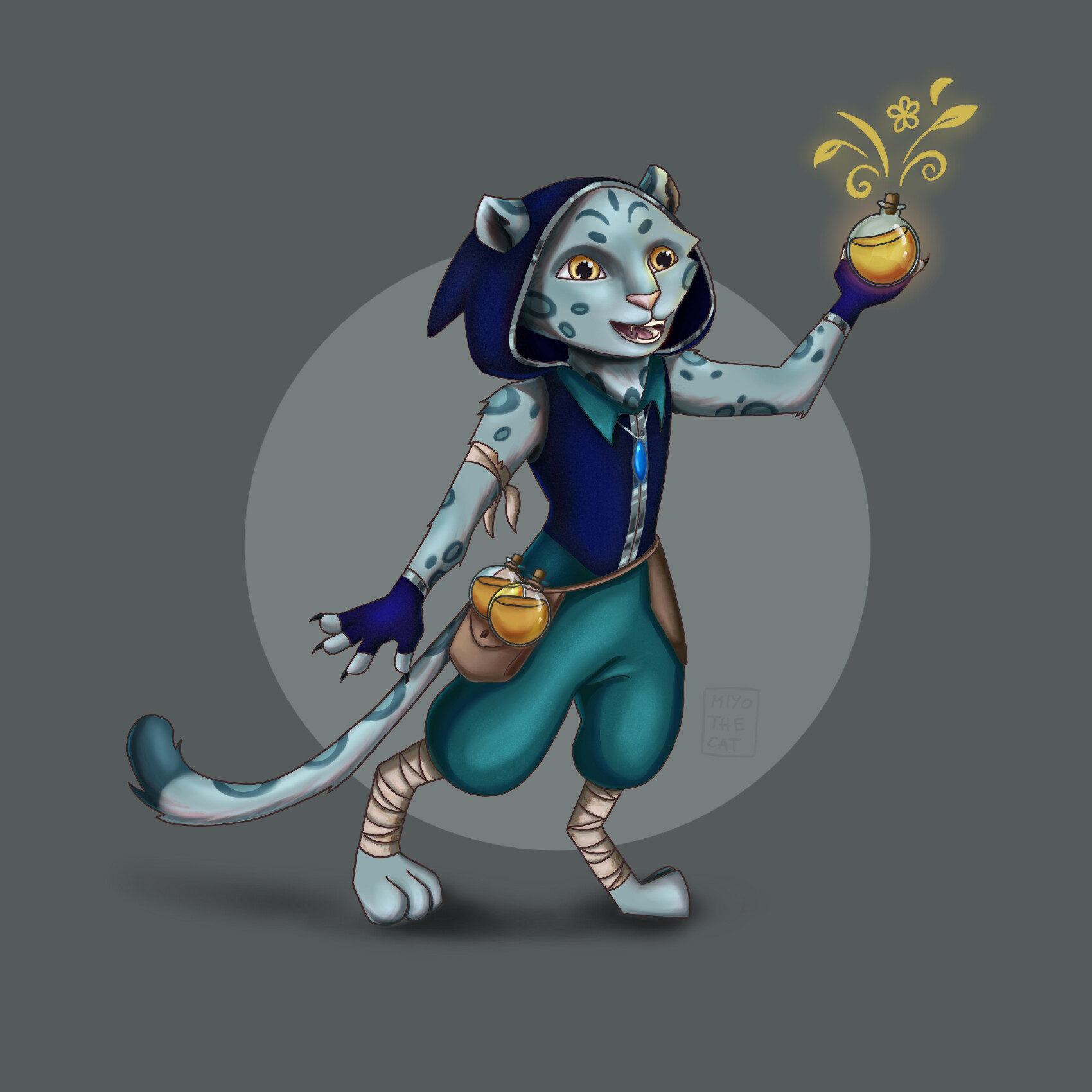 ArtStation - Snow Leopard Wizard