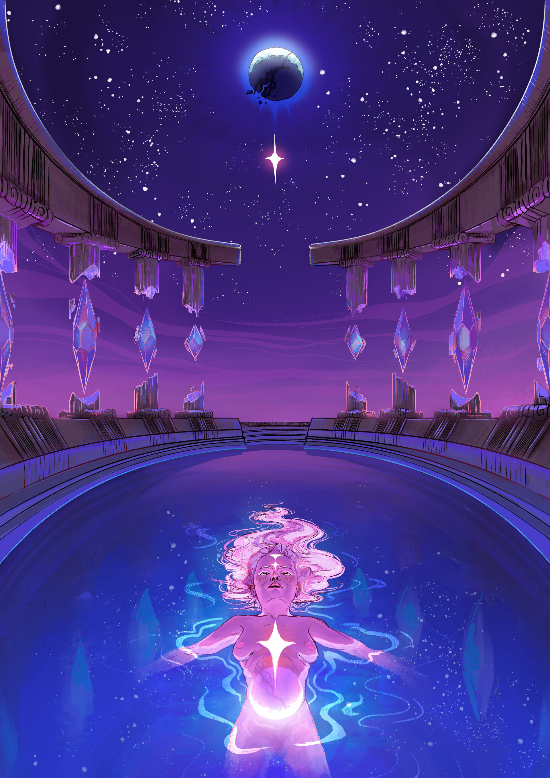 ArtStation - Bathing in the Starlight - February 2023