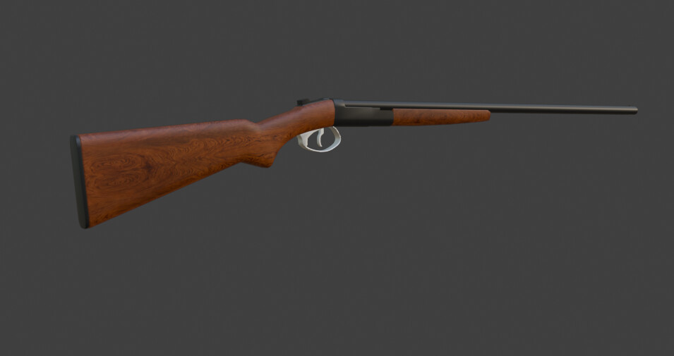 A2 - Side By Side Shotgun (Game Ready) Low Poly