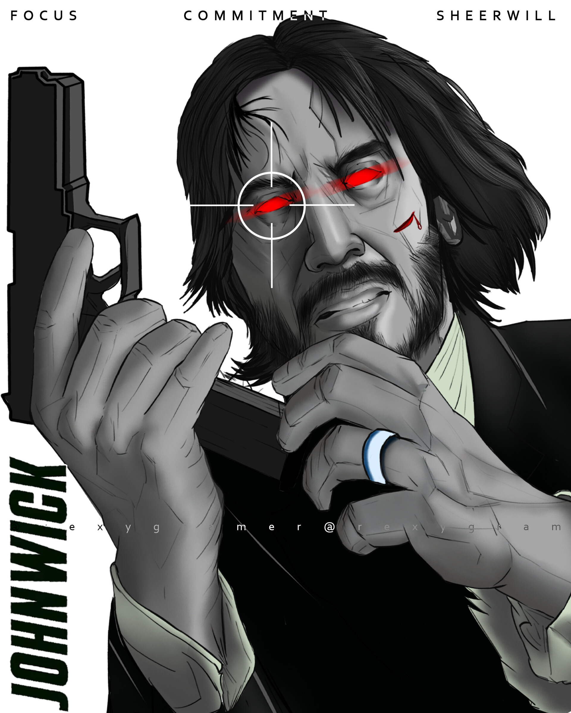 ArtStation - John wick reloading