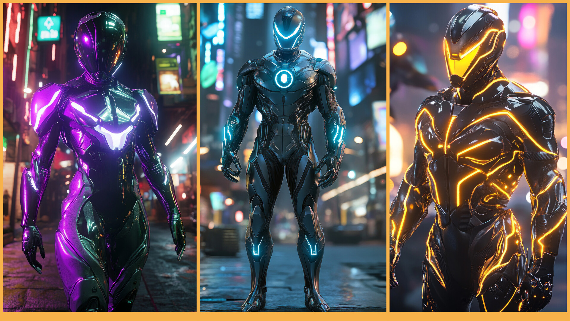 Artificial Dimension - 505 Futuristic Tech-Armored Character