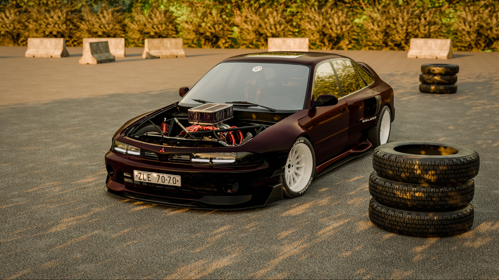 ArtStation - 1993 Mitsubishi Galant Sports GT V8