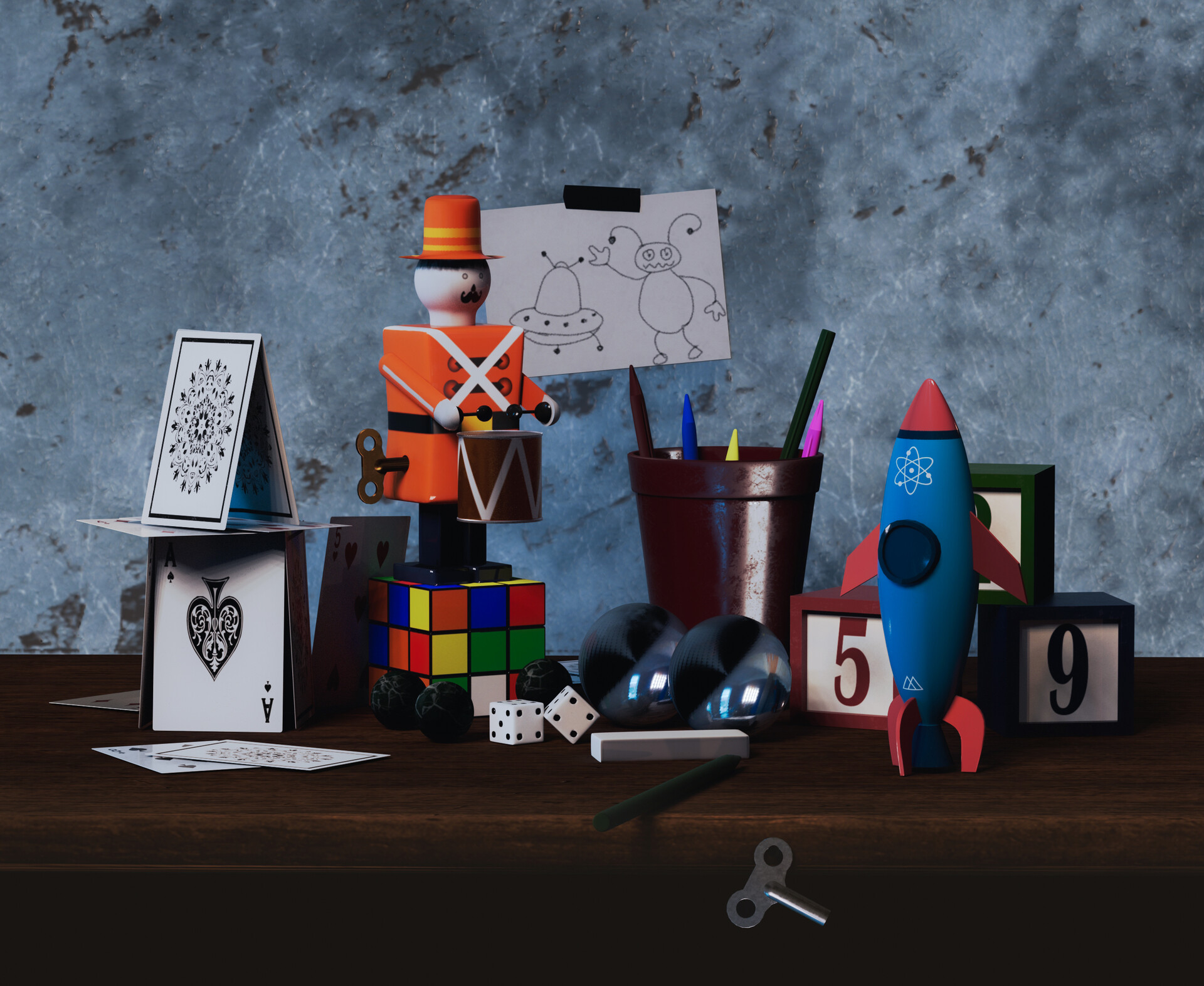 ArtStation - A Toy's 3D Still Life